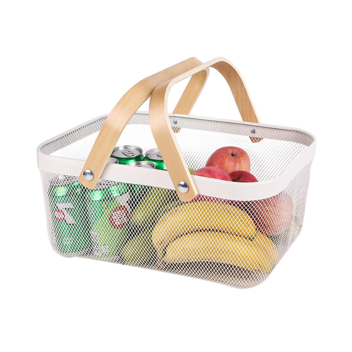 Amazon.com: Ymeibe Wire Mesh Storage Organizer Basket Portable Garden ...