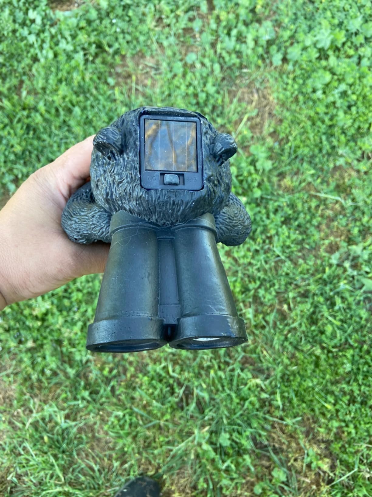 Amazon.com : Euiroet LED Solar Lights Bear Statue,Funny Animal Resin ...