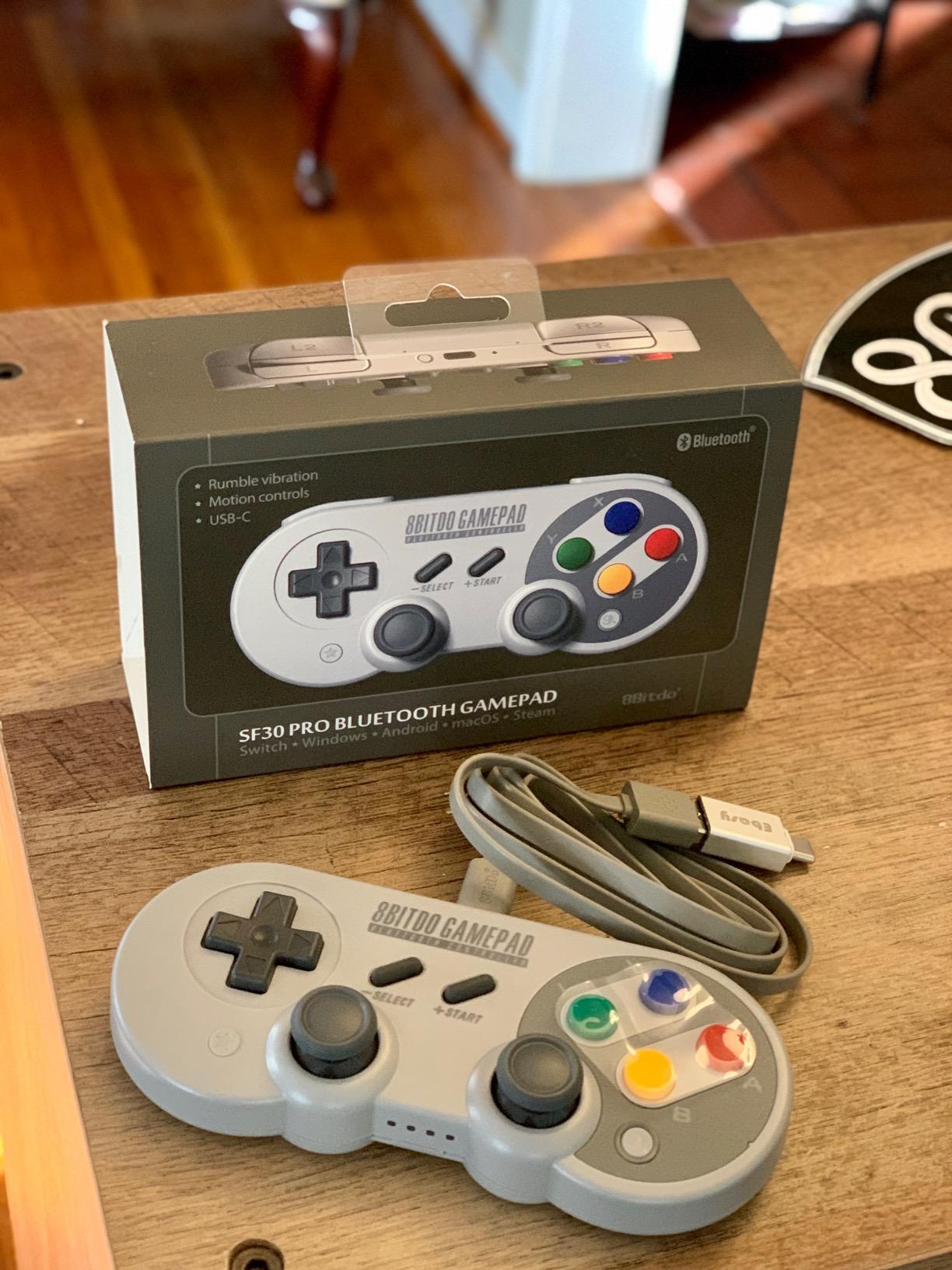 Amazon.com: 8Bitdo SF30 Pro,Wireless Bluetooth Controller with Classic ...