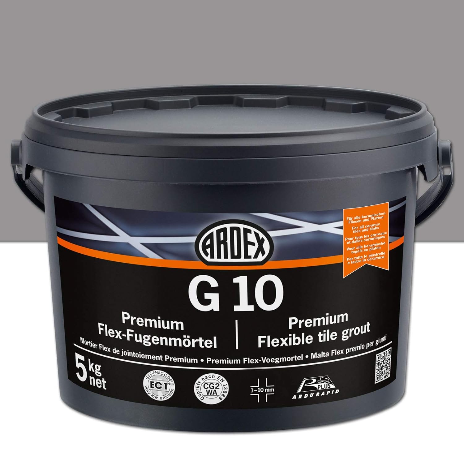 Ardex G10 Premiumfuge Fugenmörtel Flexmörtel 5kg (grau) : Amazon.de ...