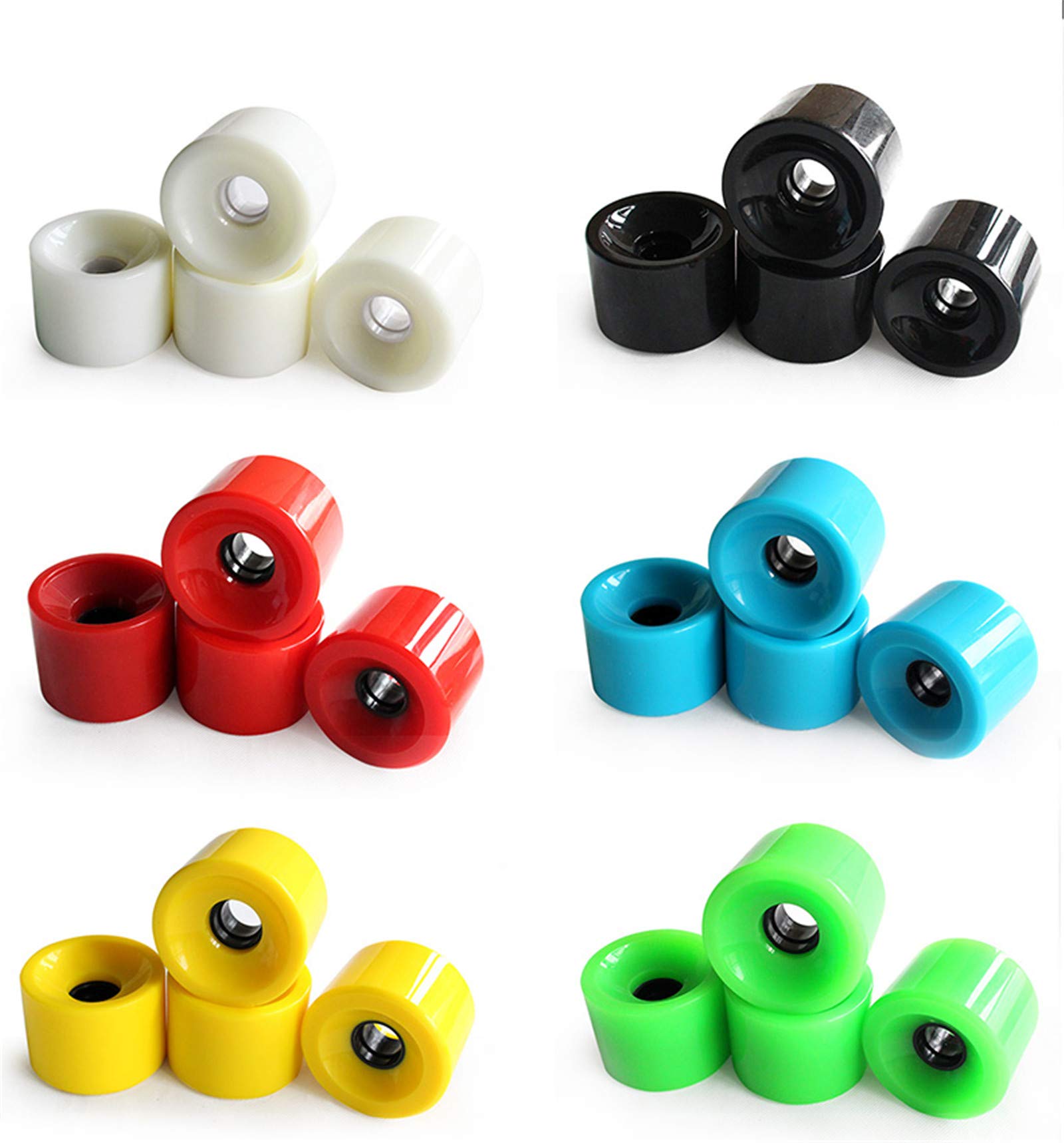 Dynwave 4pcs 60mm Skateboard Longboard Wheels Night 78a DYNWAVE 4pcs ...