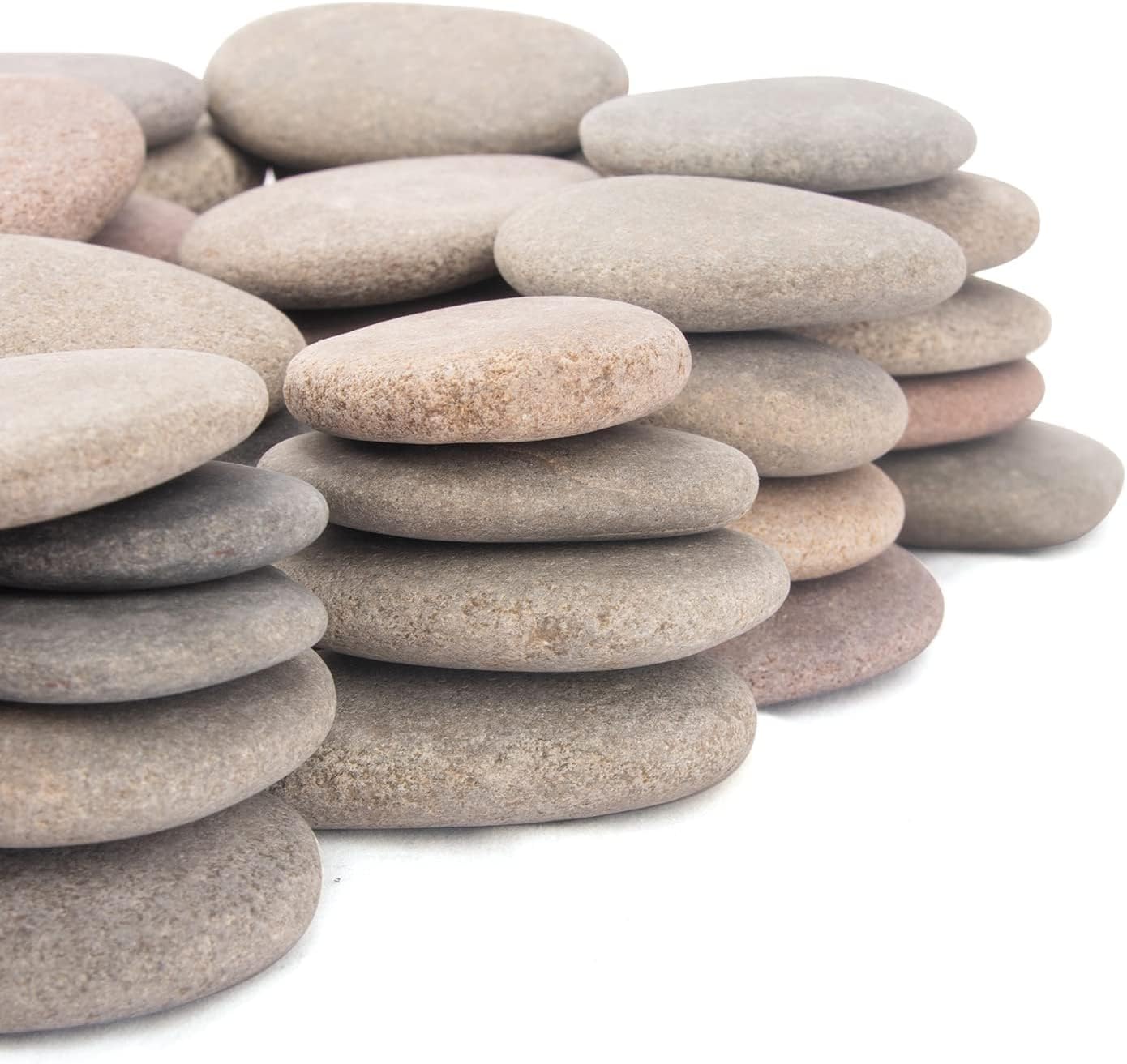 Amazon.com: [About 92 PCS - 100 PCS](18 Pounds) River Rocks,Flat Rocks ...