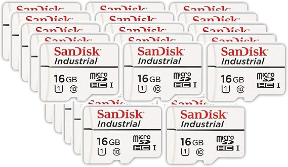 Amazon.com: SanDisk Industrial 16GB Micro SD Memory Card Class 10 UHS-I ...