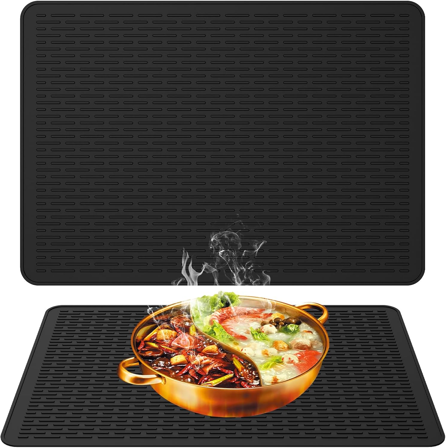 KTZCTPCA Silicone Stove Top Cover, 28 * 20 inches Large Stove Top Protector Drying Mat for ...