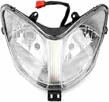 12V 35W Halogen Headlamp Mokuo Motorcycle Headlight Assembly - 12V 35W ...