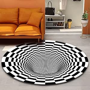 Amazon.com: Large 3D Vortex Rug for Bedroom Living Room Optical ...