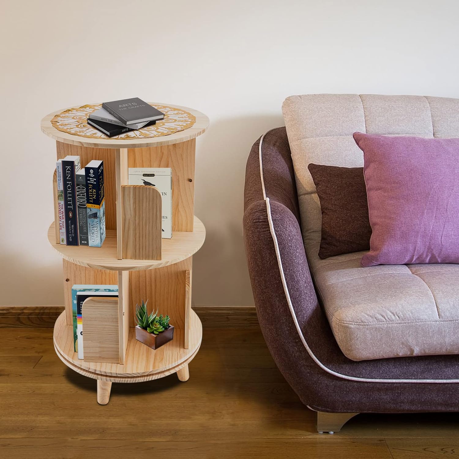 Amazon.com: kunghei 360°Rotating Storage Tower Cabinet Organizer Rack ...