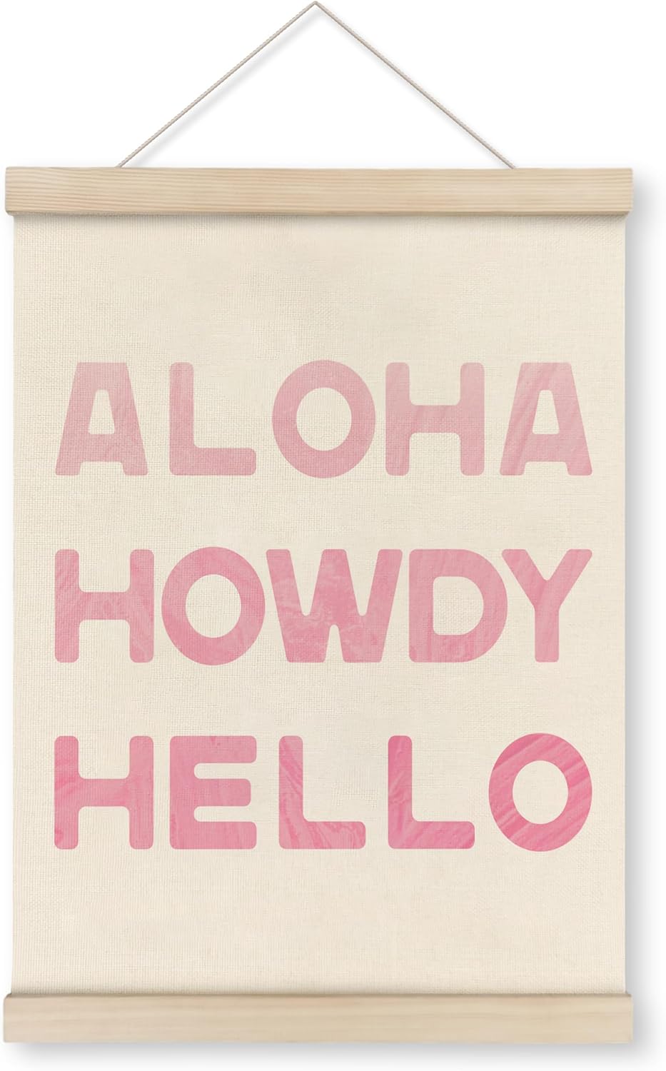 Amazon.com: HRQKO Pink Cowgirl Howdy Aloha Hello Poster Hanger Frame ...