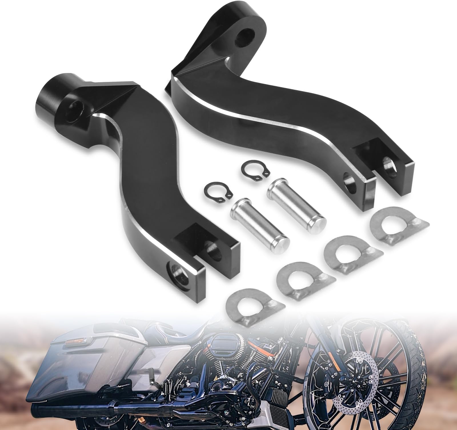 Davidson Short Angled Adjustable Highway Peg Mount Passenge Ea Foot Peg ...