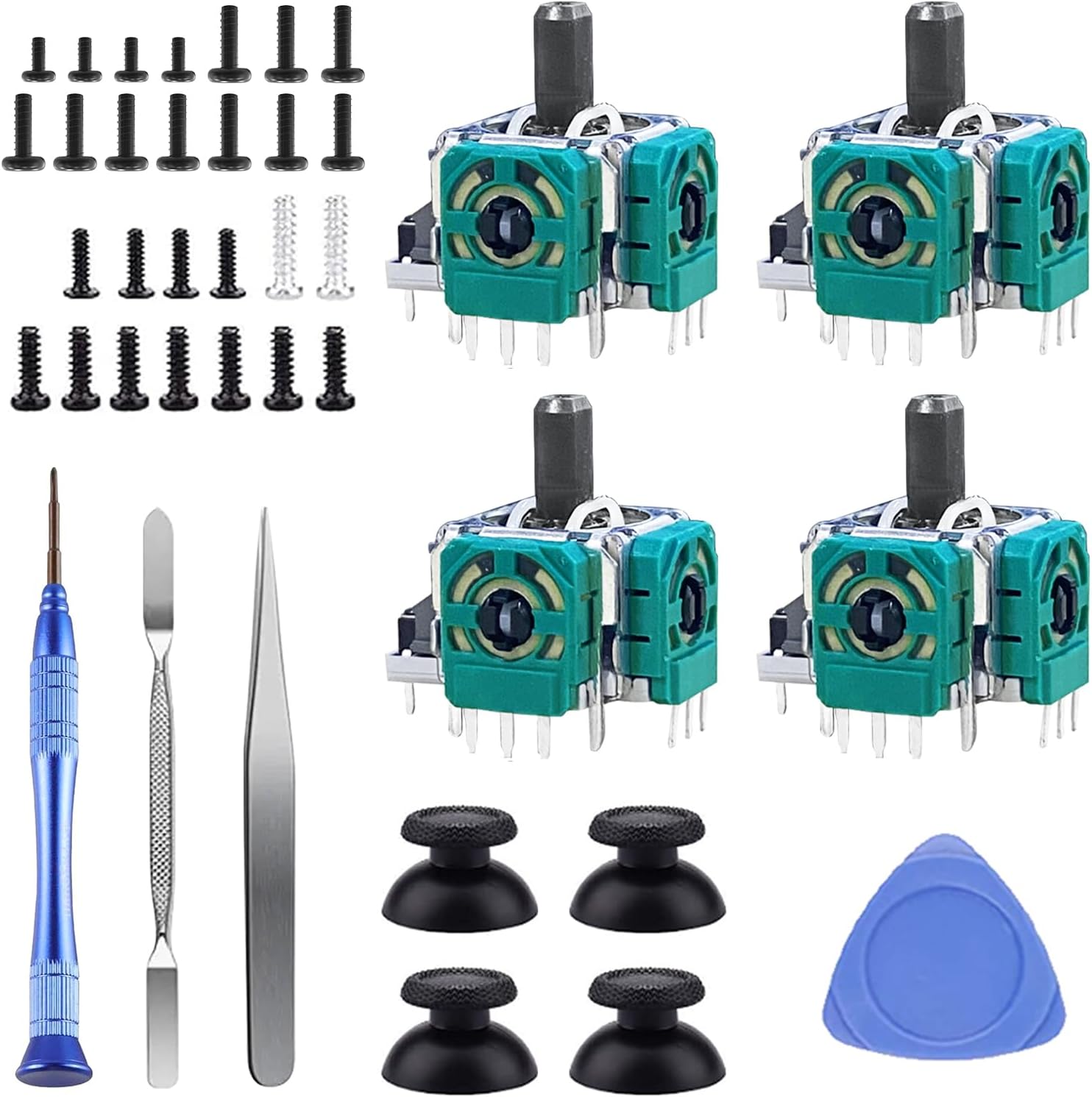 39 PCS PS5 controller Joysticks Part Replacement Thumbsticks with ...