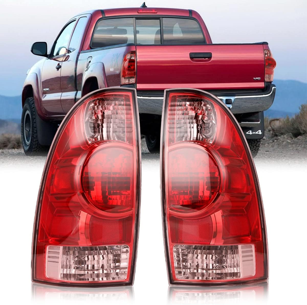 Amazon.com: Pair LED Tail Light, Aftermarket LED Taillights Lamp ...