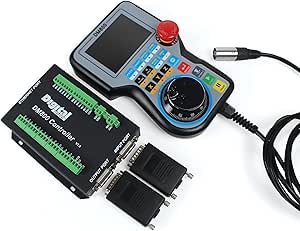 RATTMMOTOR DM800 4 Axis Standalone CNC Motion Offline Controller with MPG E-Stop Handwheel Hand ...
