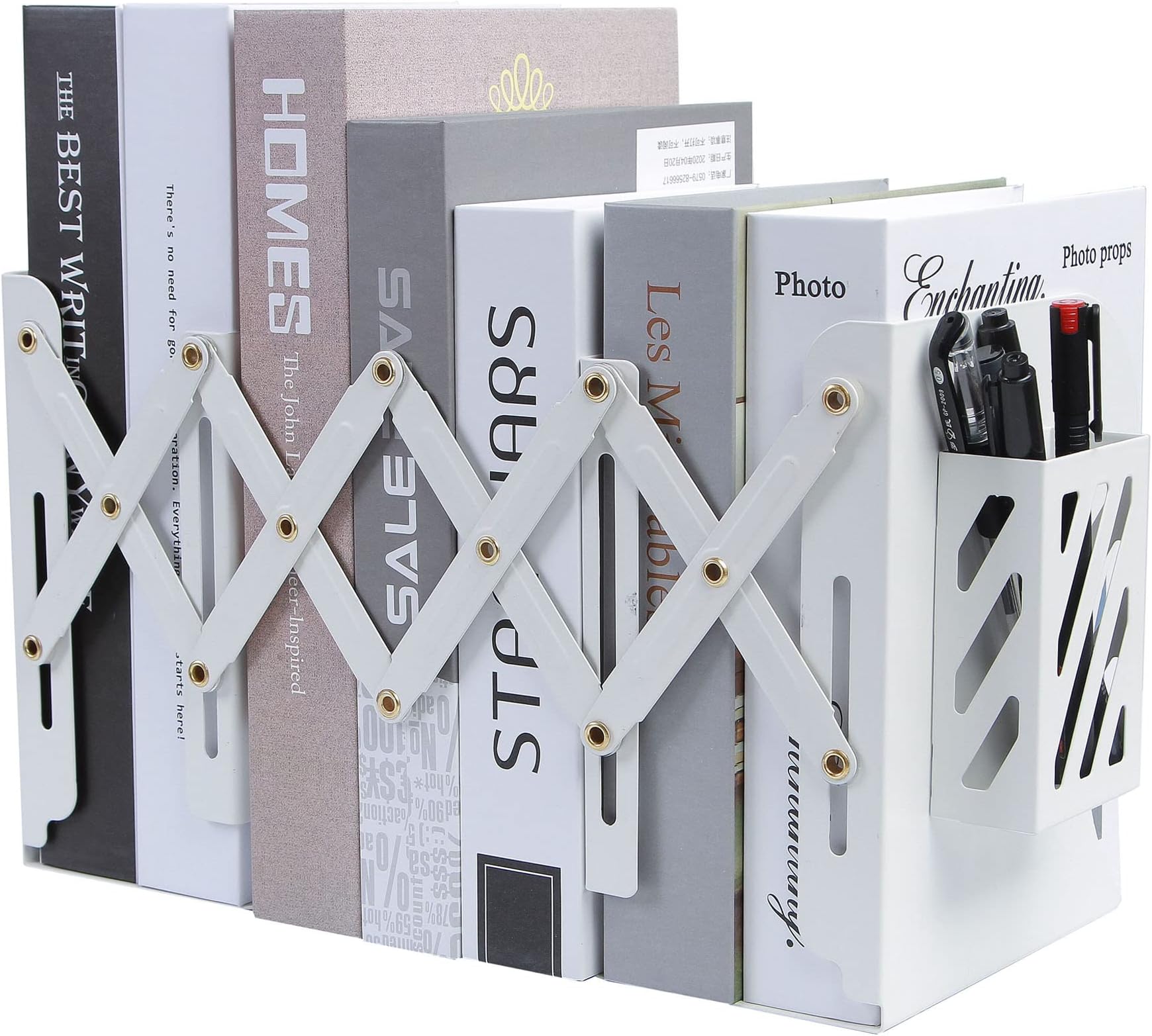 Amazon.com: 2 Pieces Boho Macrame Bookends, Metal Book Stopper ...