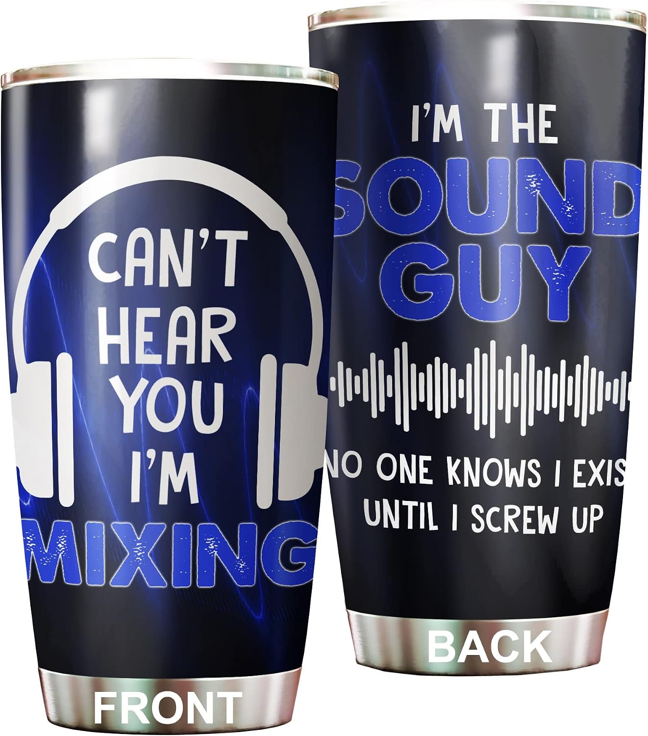 Amazon.com: MEDROC Audio Engineer Tumbler Stainless Steel 20oz, Mixing ...