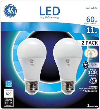 GE LED 11-Watt General Use Bulb (2 pk.) - Amazon.com