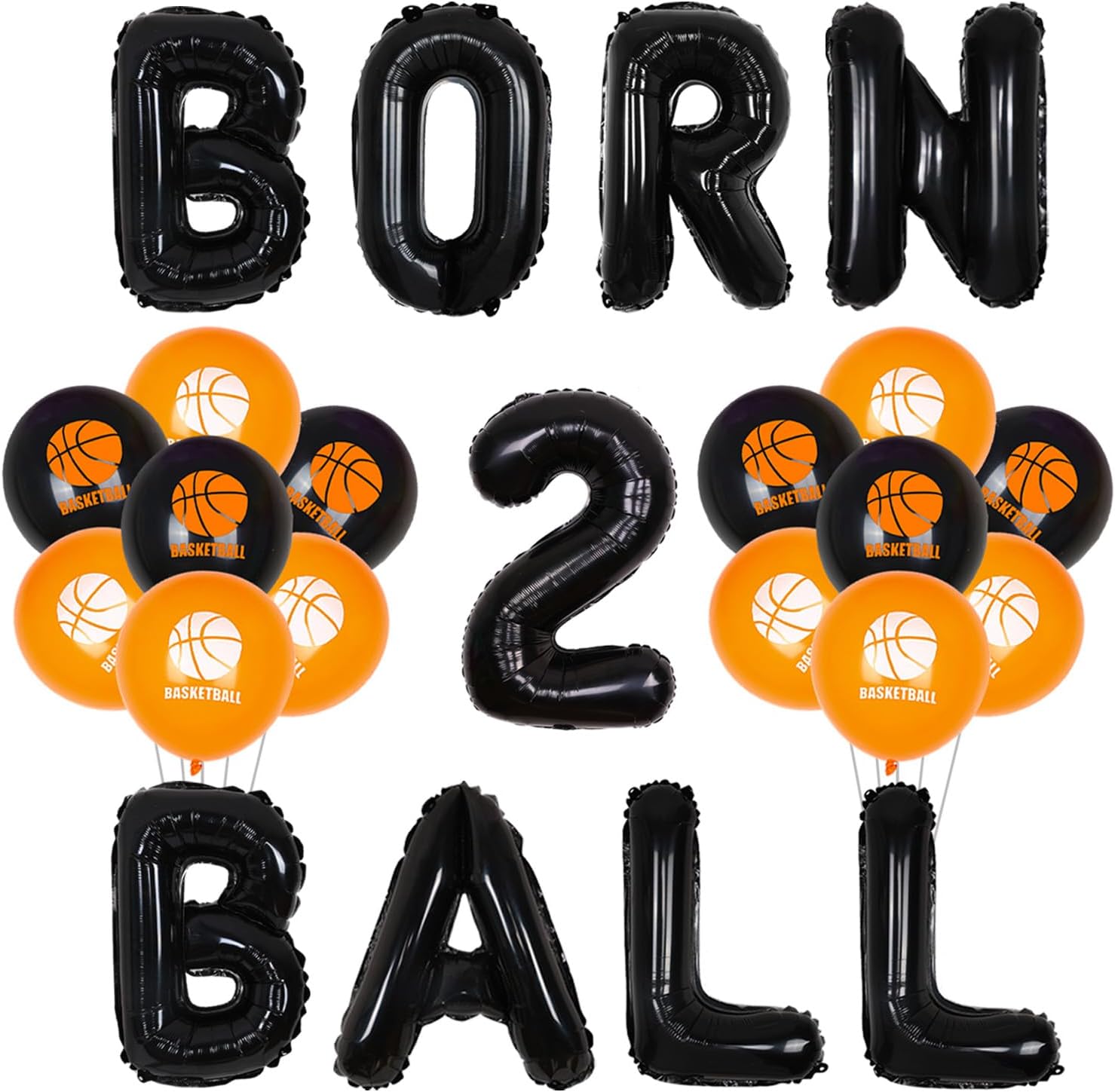 Amazon.com: JOYMEMO Basketball 2nd Birthday Party Decorations for Boys ...