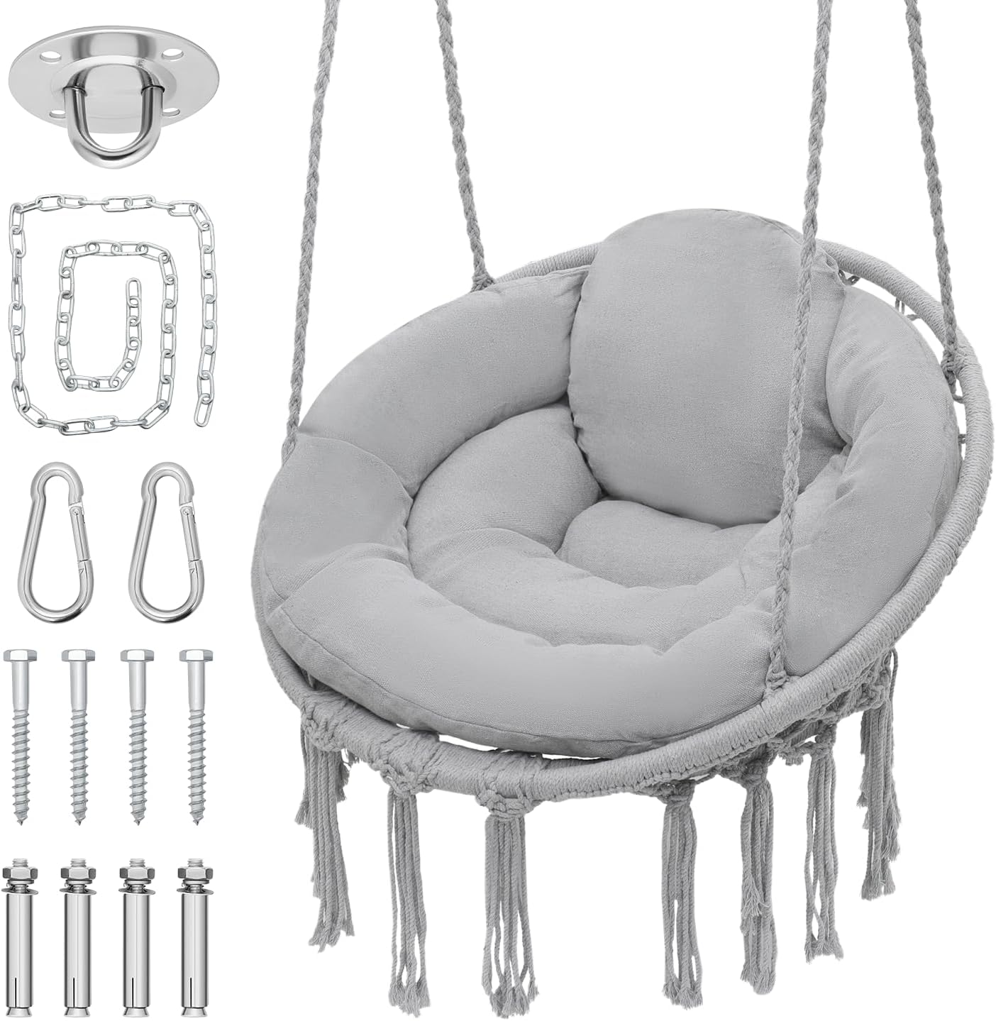 MoNiBloom - Hamaca Colgante con cojín Completo, Hamaca Colgante para ...