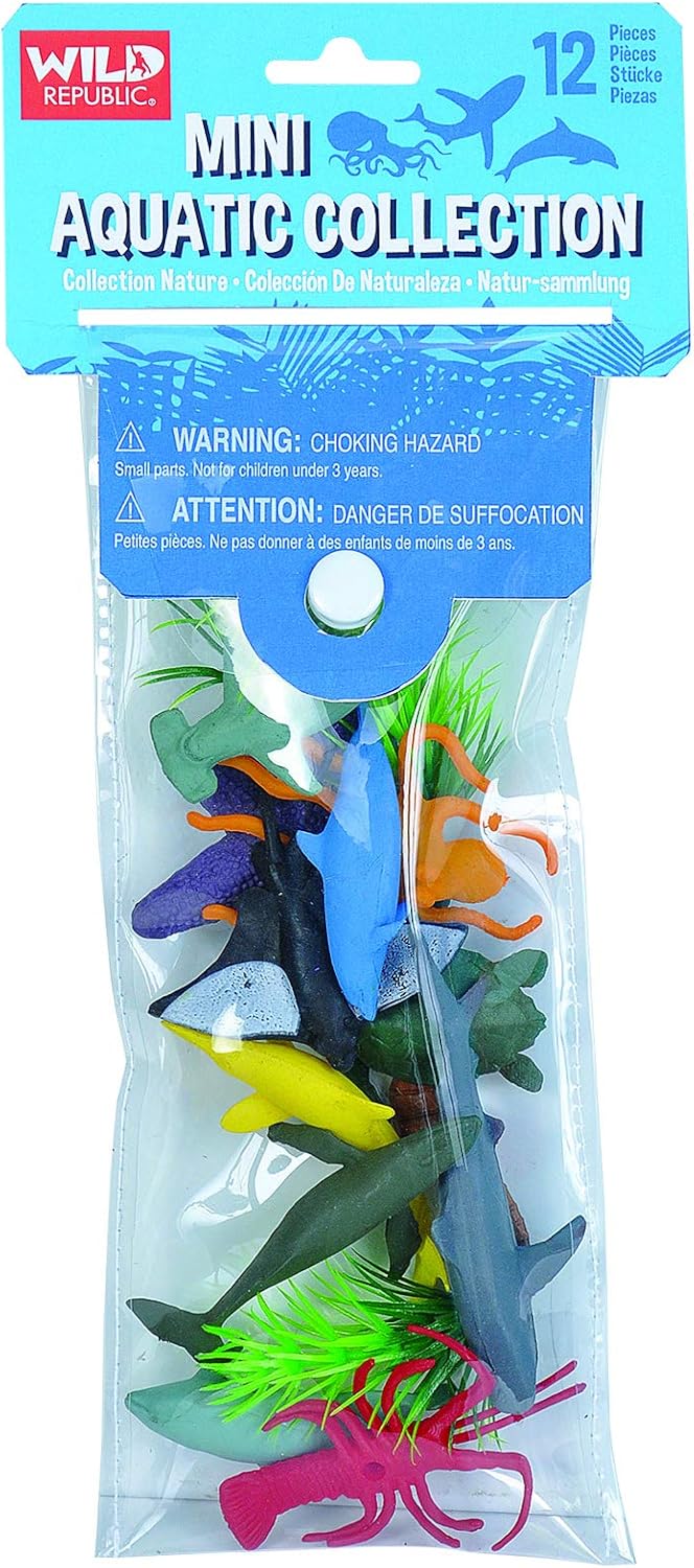 Amazon.com: WILD REPUBLIC Mini Ocean Polybag, Kids Gifts, Aquatic Toys ...