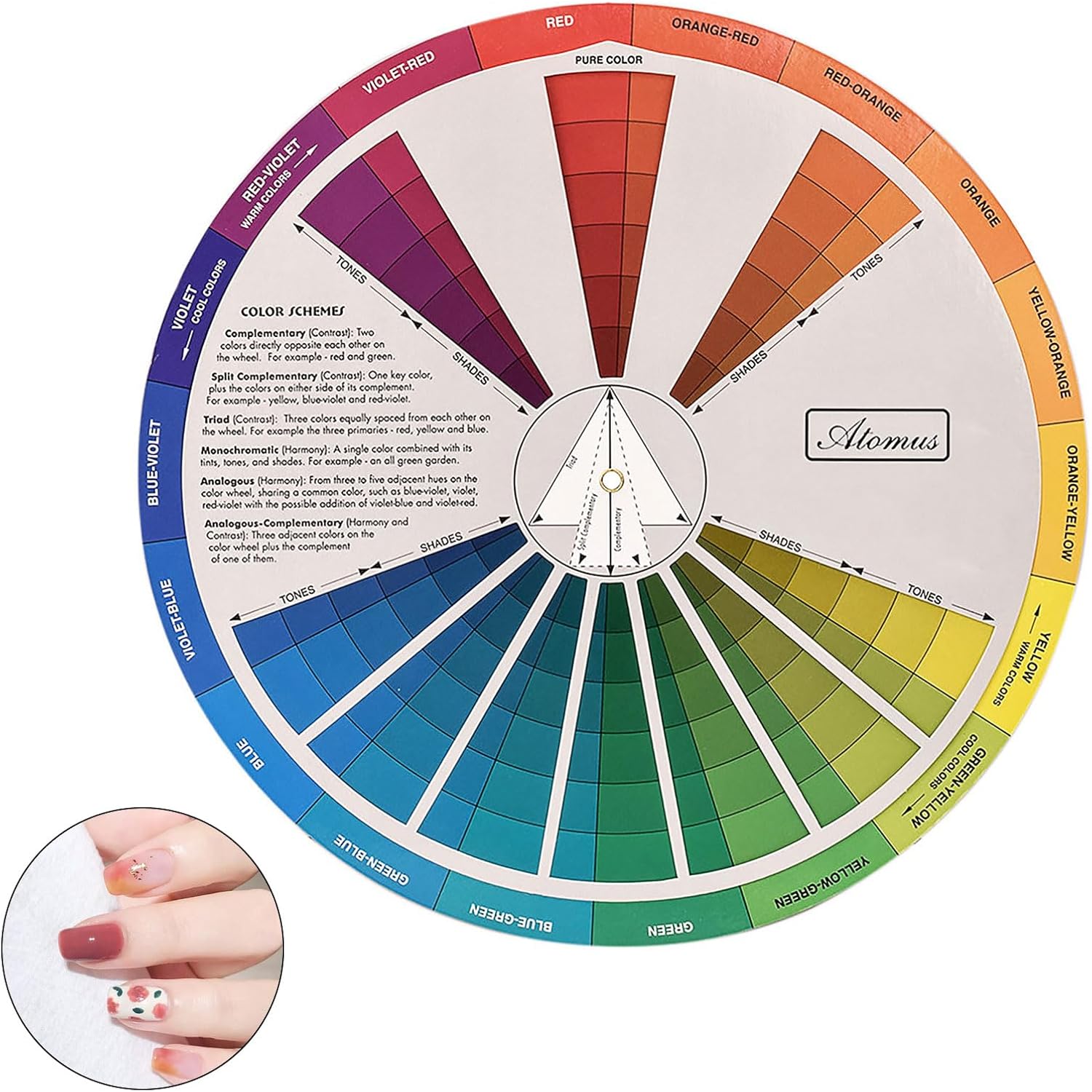1PCS Colour Wheel for Artist Colour Analysis Wheel Colour Wheel ...