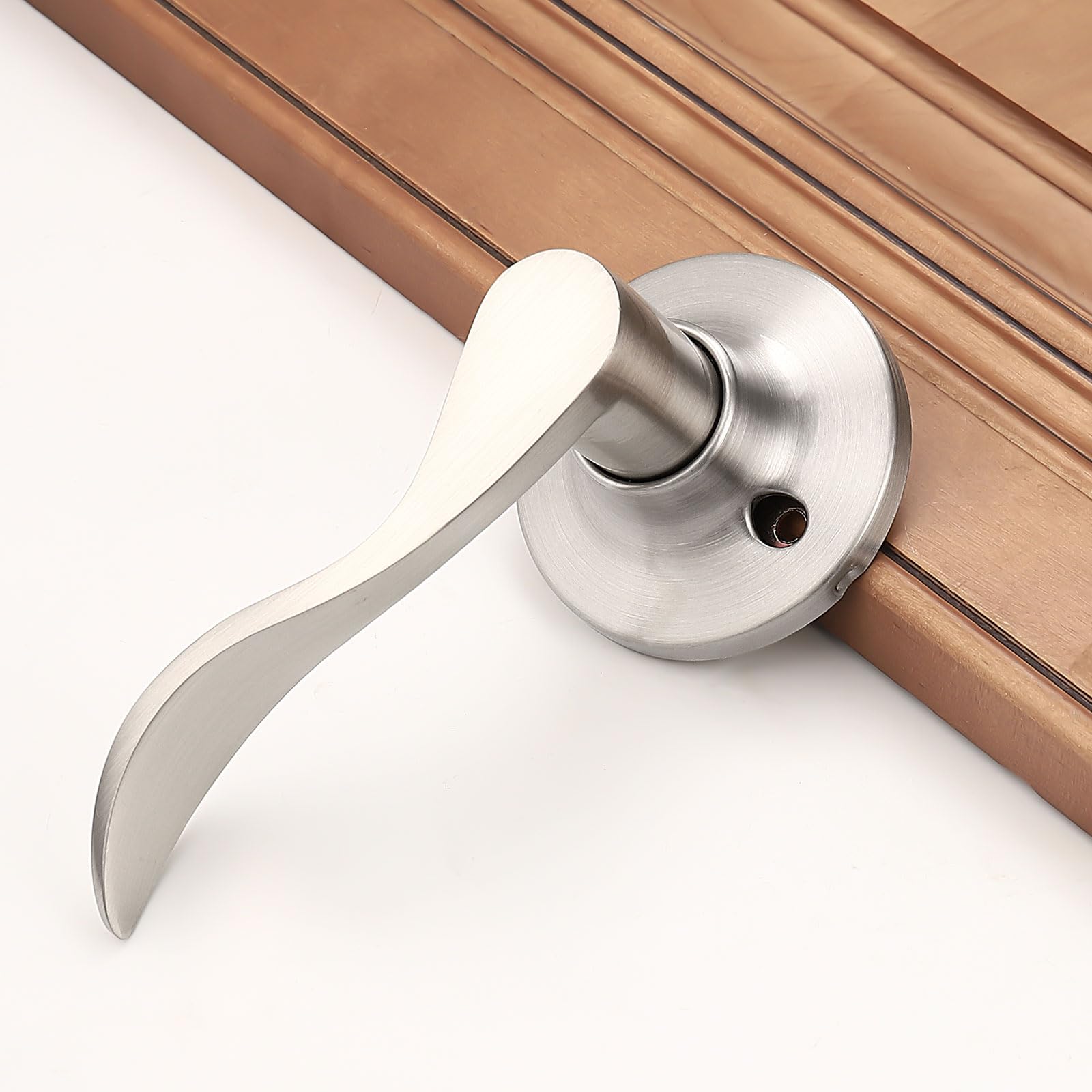 Snapklik.com : 4 Pack Single Dummy Door Levers Left Handed Brushed ...