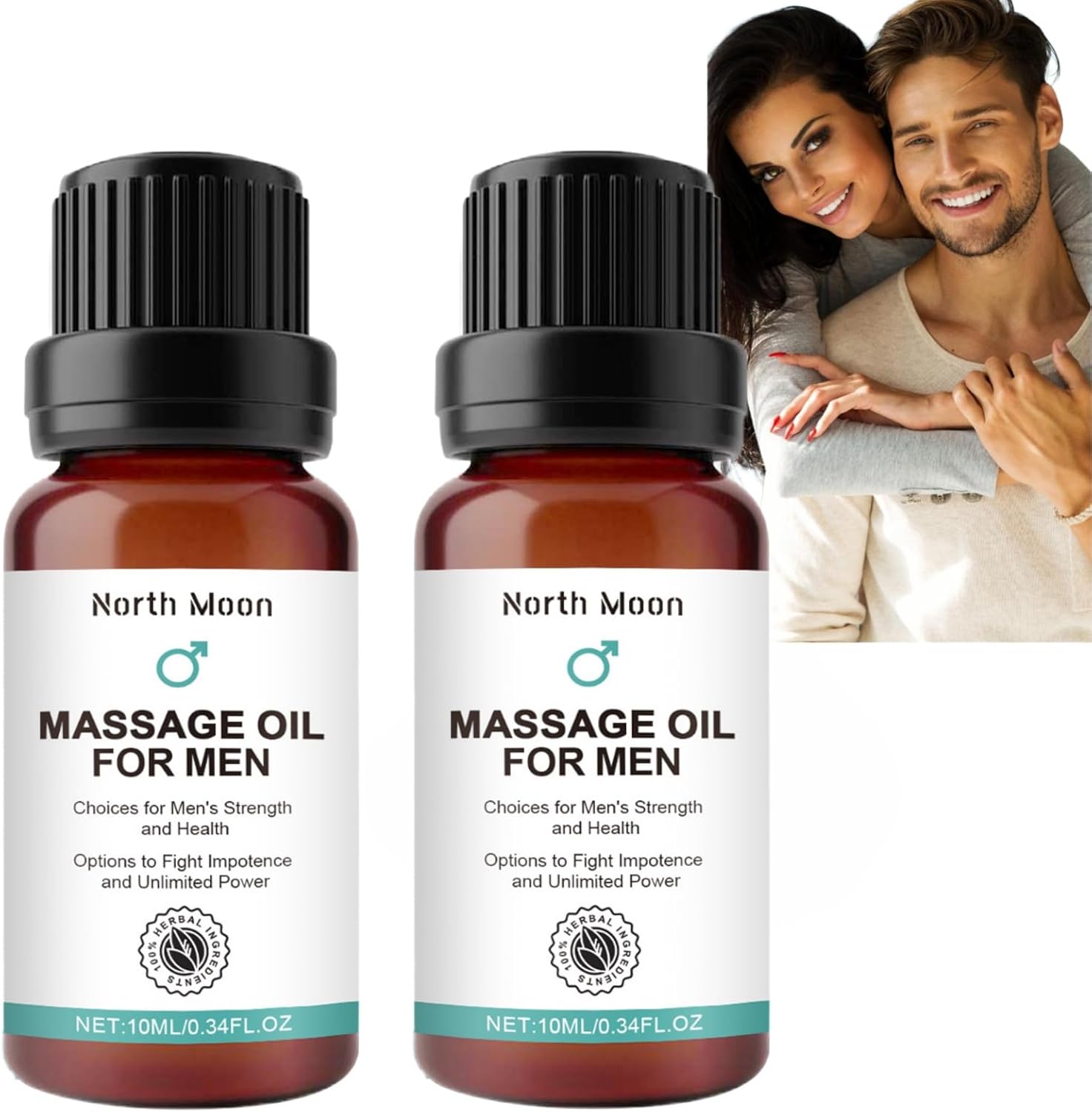 2PCS Medilisk Men Essential Oil,Energy Massage Essential Oil for Men ...