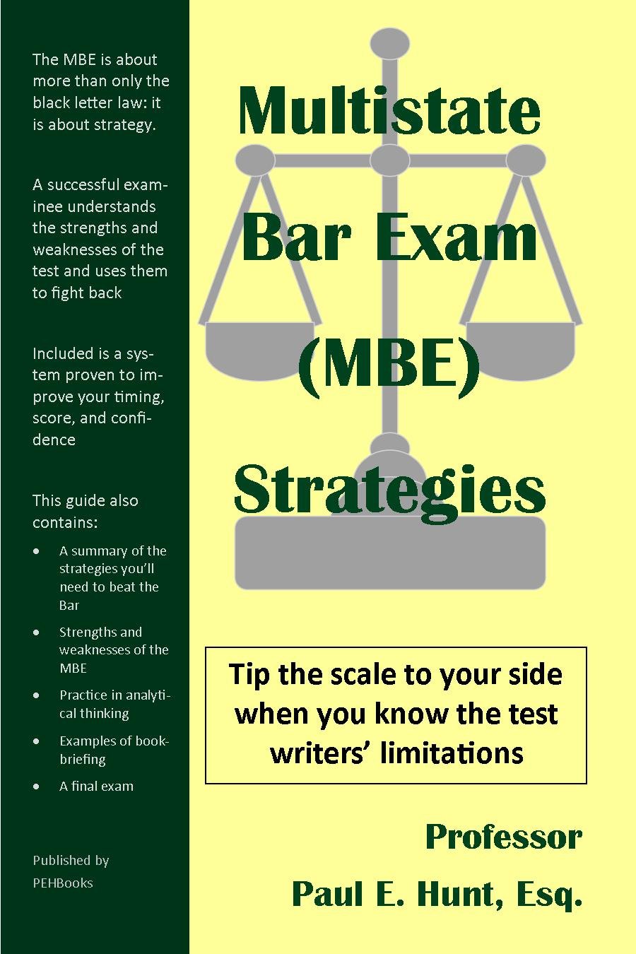 Amazon.com: Multistate Bar Exam (MBE) Strategies eBook : Hunt Esq ...