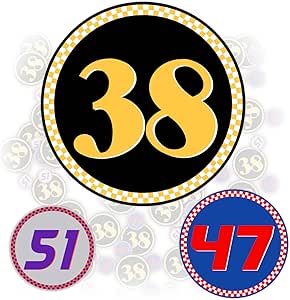 Amazon.com - Motorsports Racing Number Decal – Custom Name Sticker for ...