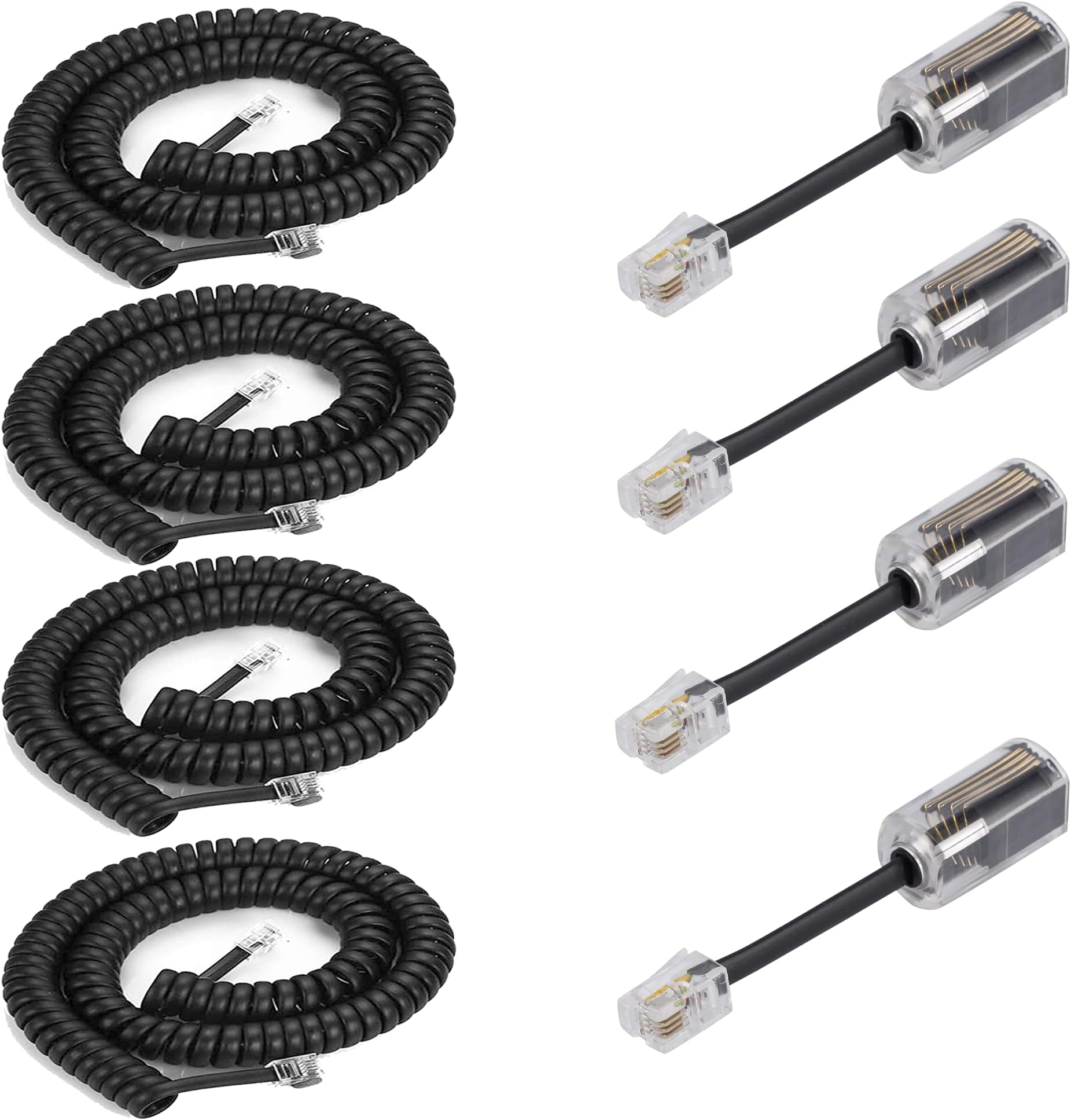 Amazon.com: Conext Link RJ11 4P4C Modular Telephone Handset Cable ...