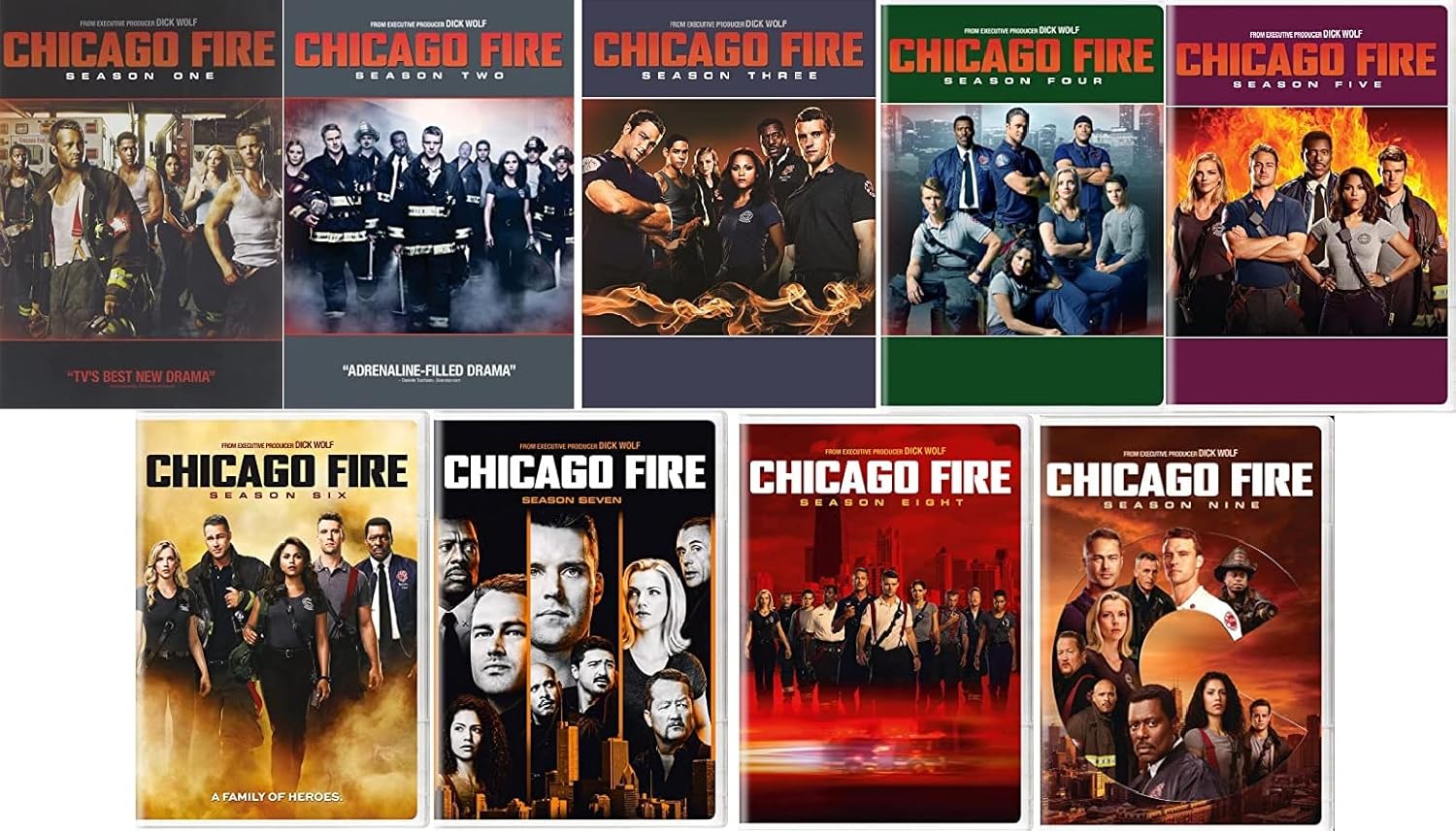 Amazon.com: Chicago Fire: Seasons 1-9 (DVD 9-Pack) : Movies & TV