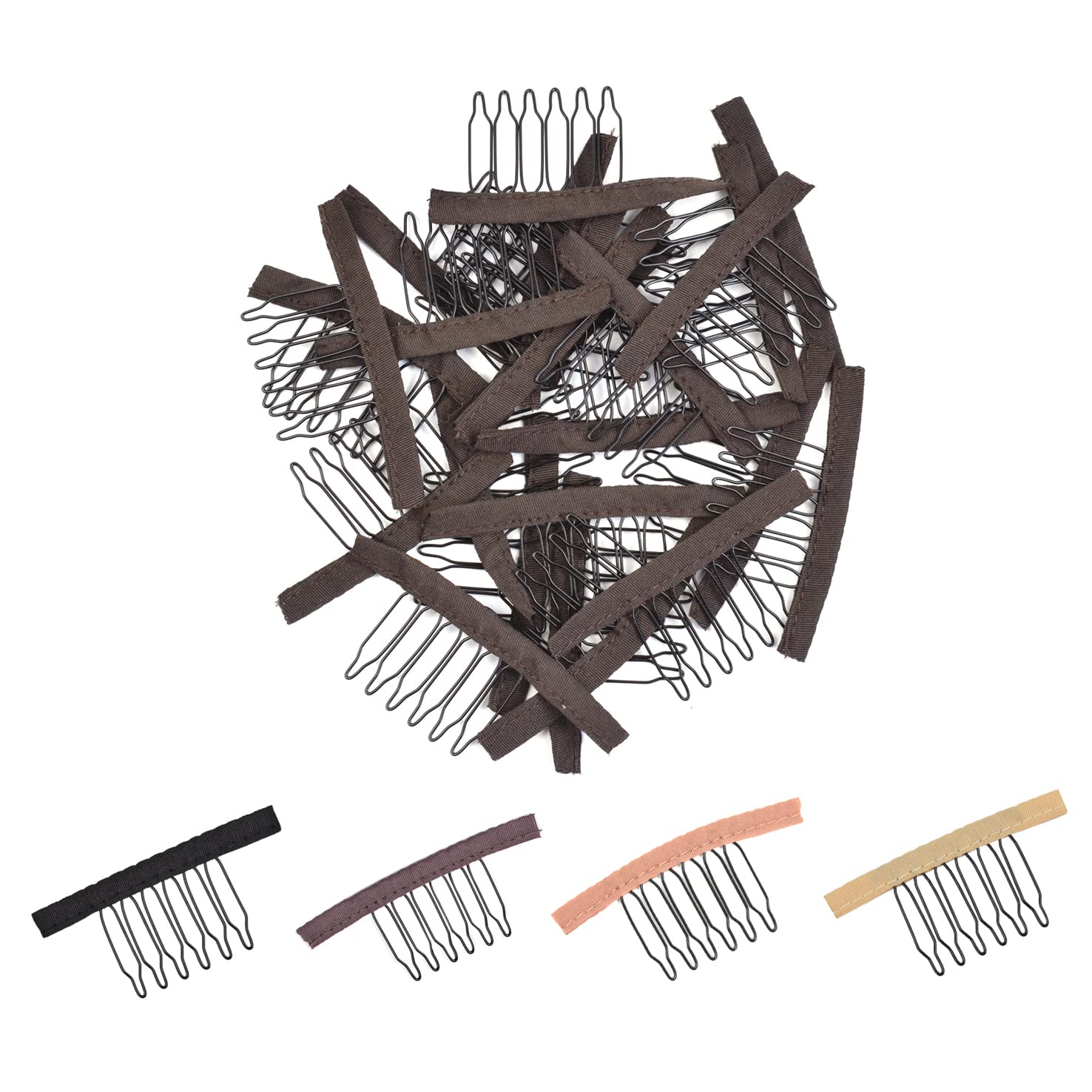 Amazon.com: YTBYT 24 Pcs Wig Combs to Secure Wigs 6-Teeth Wig Cap Clips ...