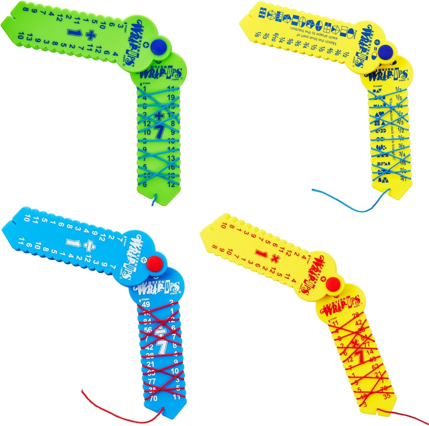 Amazon.com: Learning WRAP-UPS Math Keys, Self Correcting Math Tool for ...