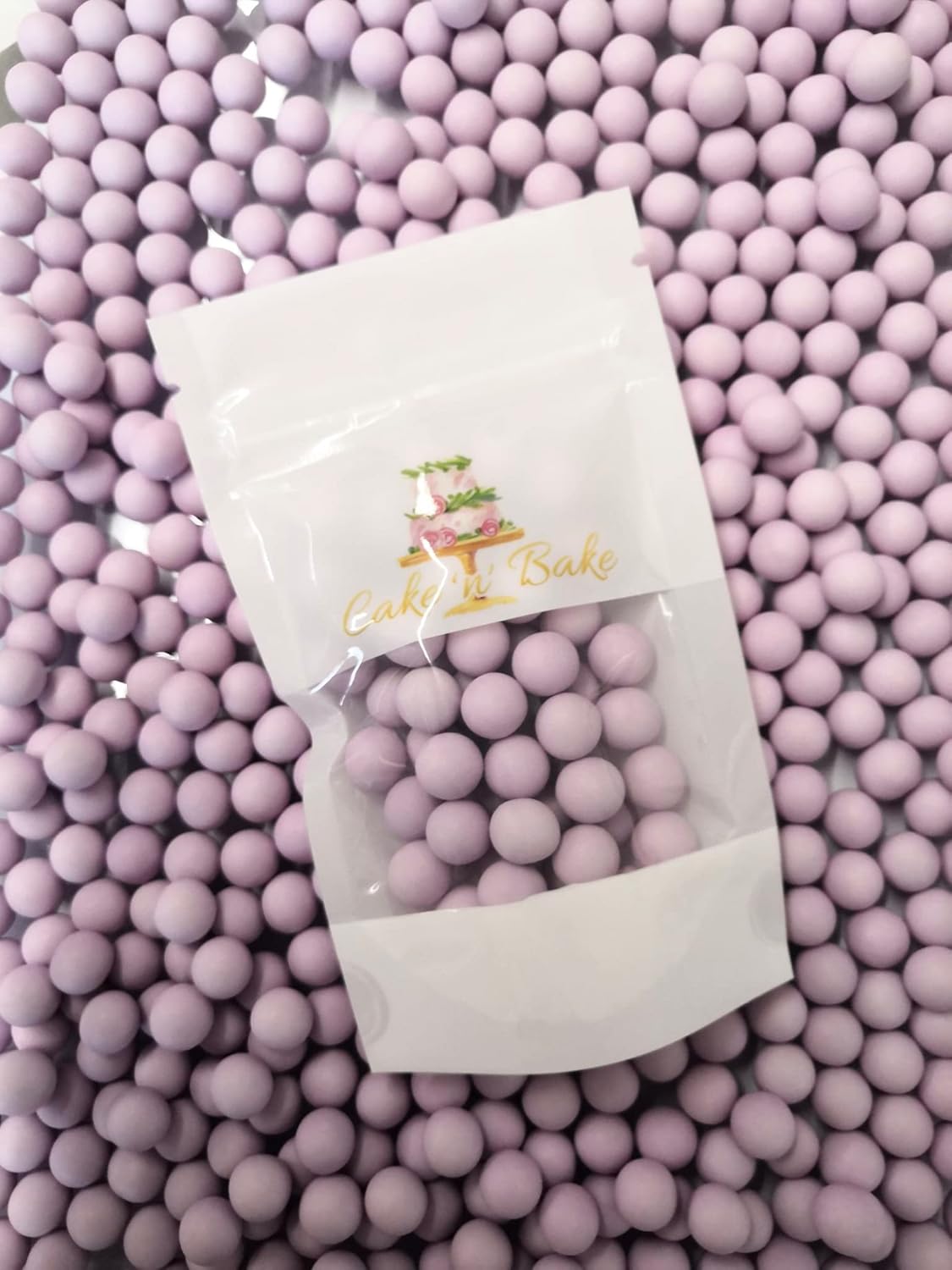10mm Pearl Chocolate Edible Sprinkle Balls (Lilac) : Amazon.co.uk: Grocery
