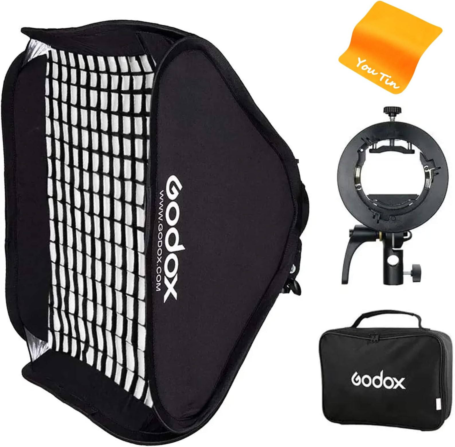 Amazon.com : Godox Softbox Soft Light Modifier Box with Grid 24x24in ...