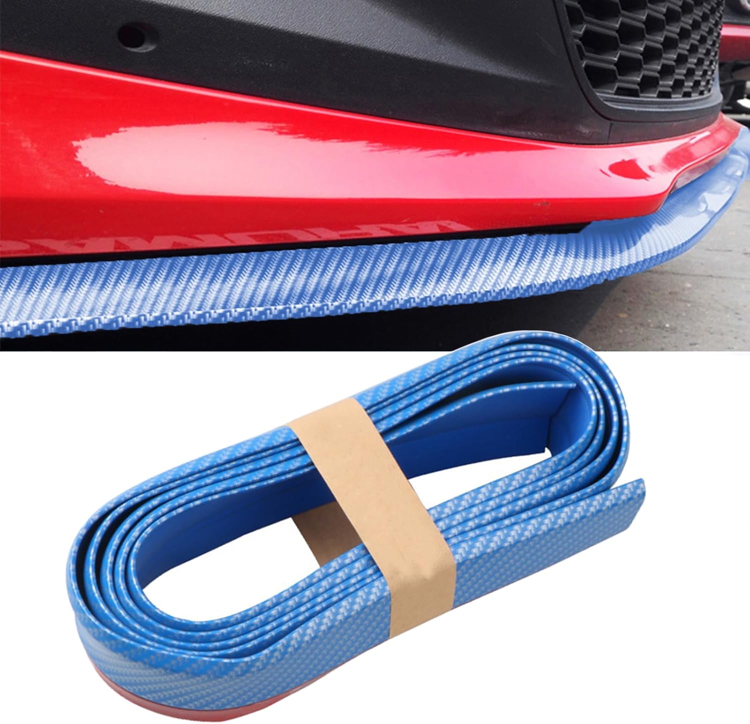 Amazon.com: Car Front Bumper Protector Self-Adhesive Auto Splitter Body ...