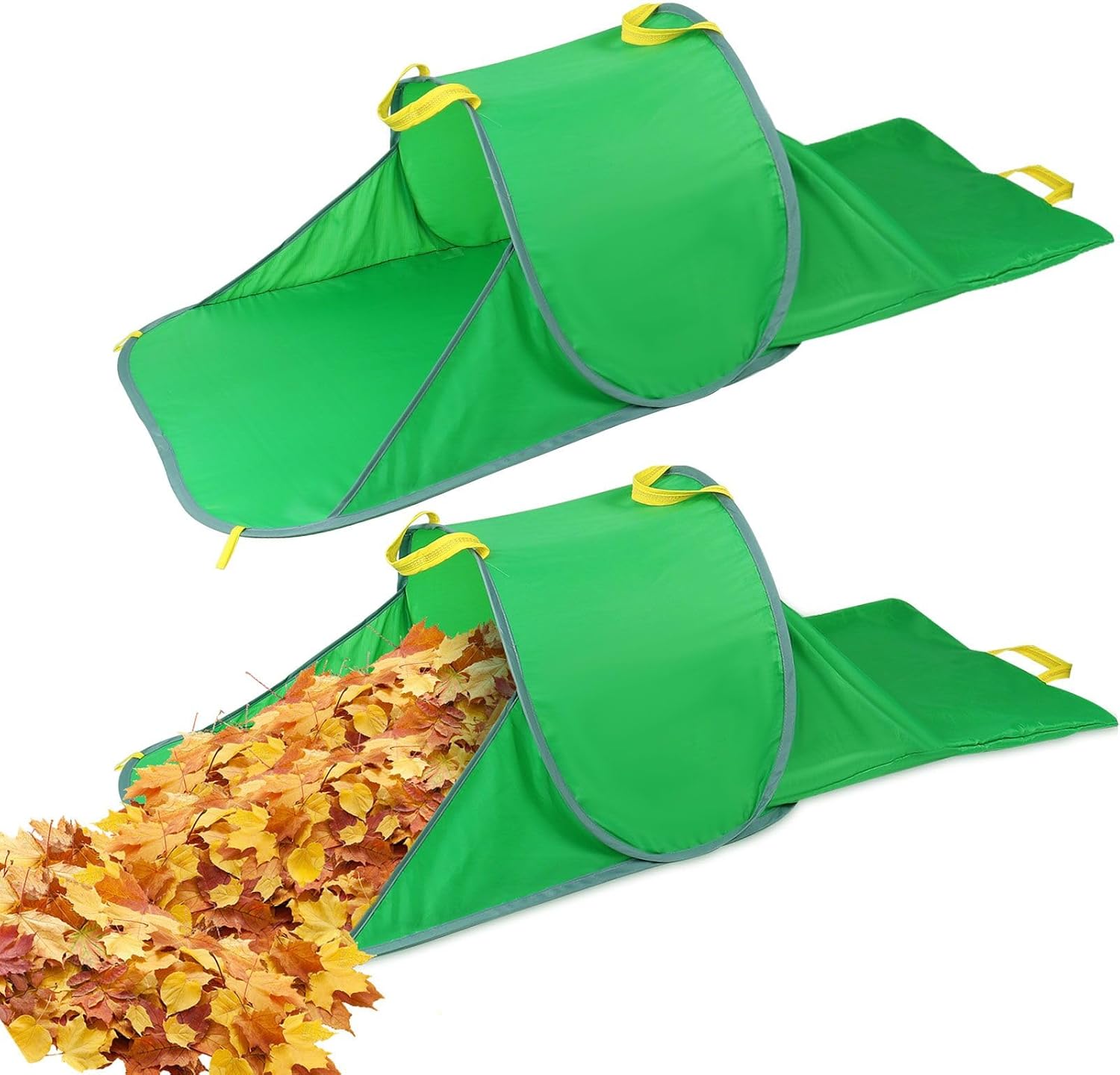Amazon.com: 2 Pack Leaf Collector Bags with Dustpan Design, Portable ...