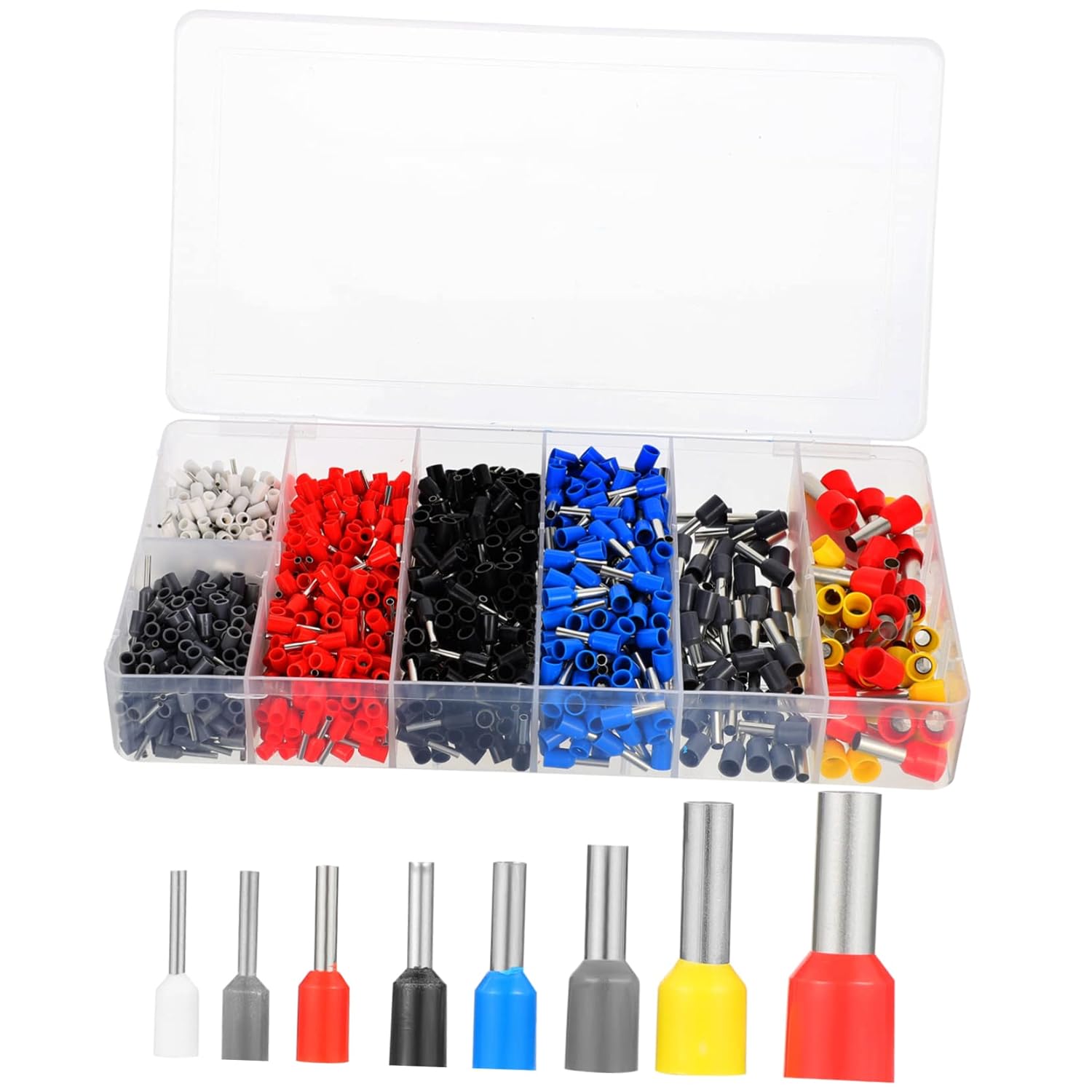 Baluue 1300PCS Wire End Ferrule Connectors Set Cold Pressed Ferrule ...