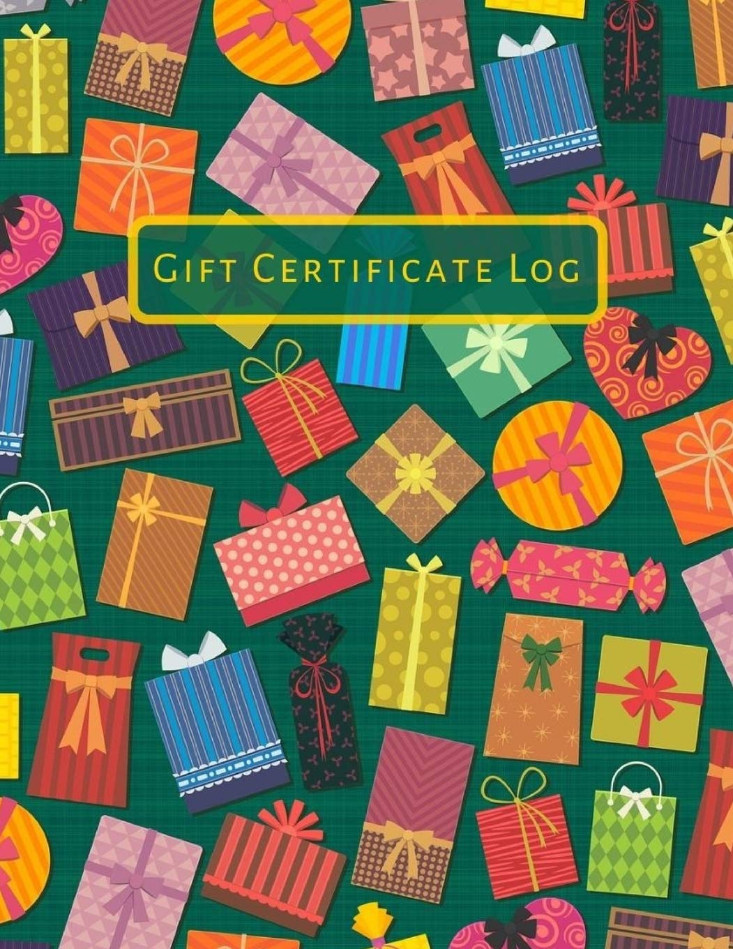 Amazon.com: Gift Certificate Log: Organizer Journal. Business gift book ...