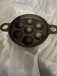 Buy The Indus Valley Cast Iron Paniyaram Pan/Appe/Ponganalu/Paddu Pan ...