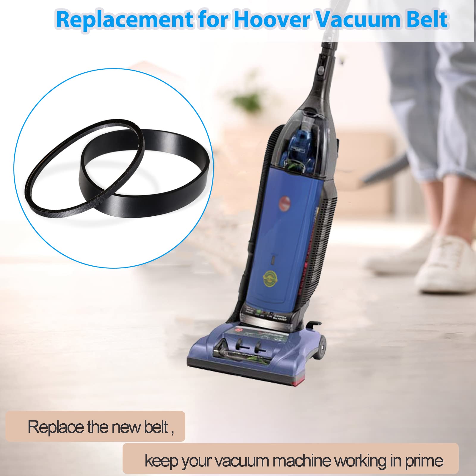 Snapklik.com : Vacuum Belts Replacement For Hoover Self Propelled ...