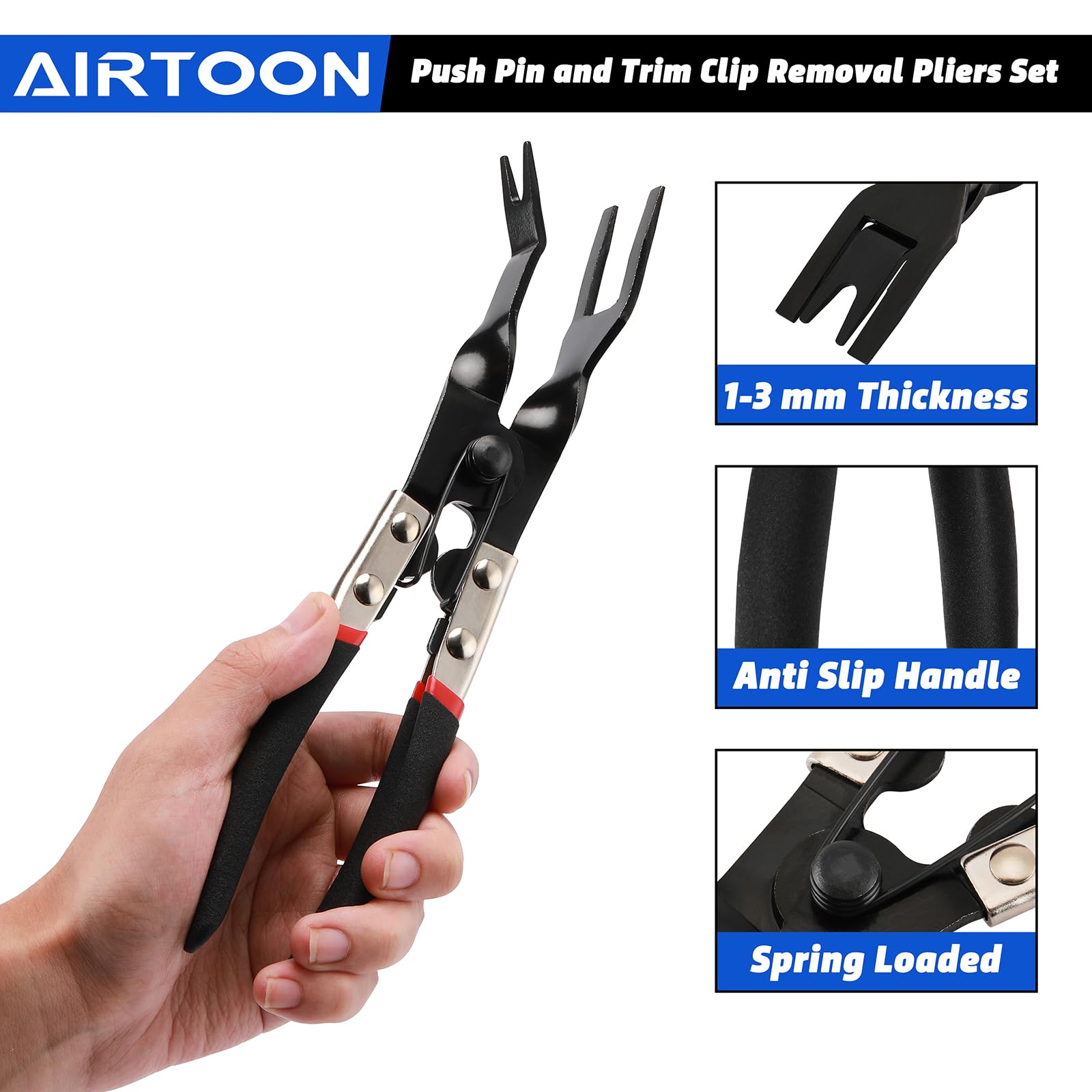 Snapklik.com : 3-Piece Push Pin Removal Tool Set, Panel Clip Pliers, 30 ...