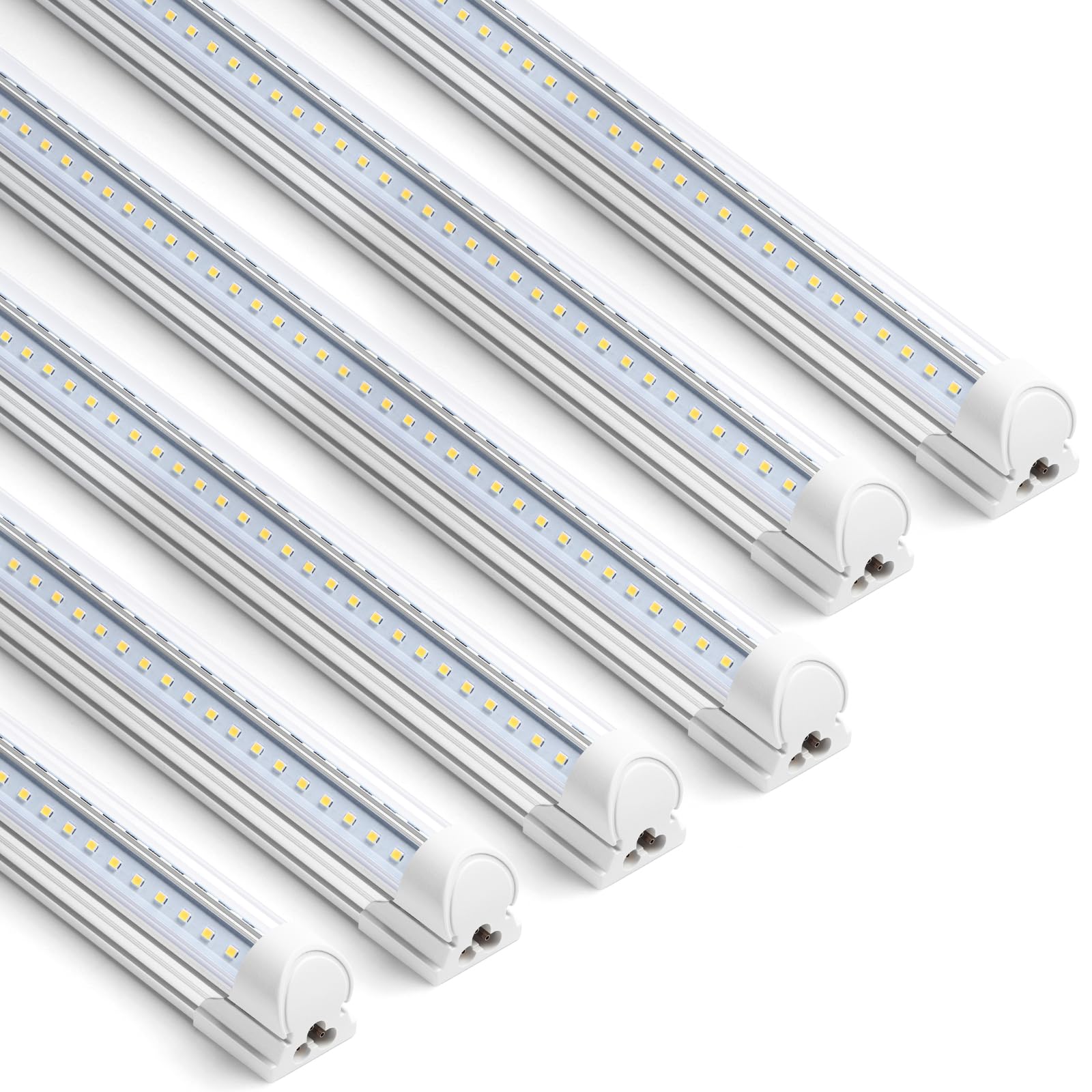 Barrina 4FT LED Shop Light, 40W 5000LM 6500K, Clear Cover Linkable LED ...