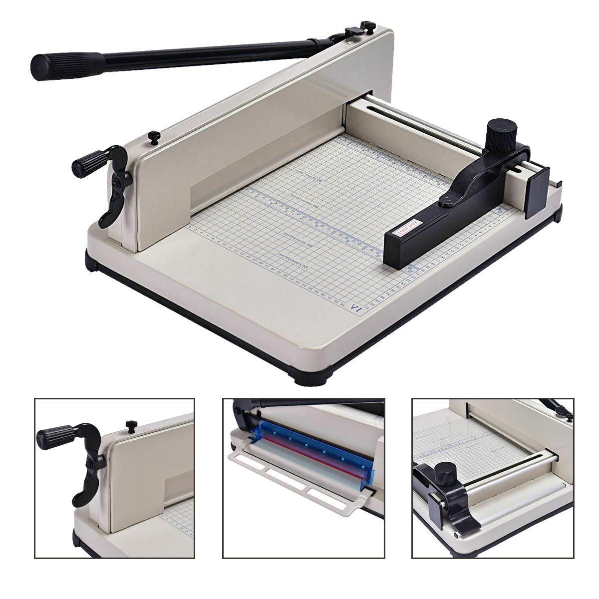Firbon Paper Cutter 12" Stack Paper Cutter Guillotine With 400 Sheets 1 ...