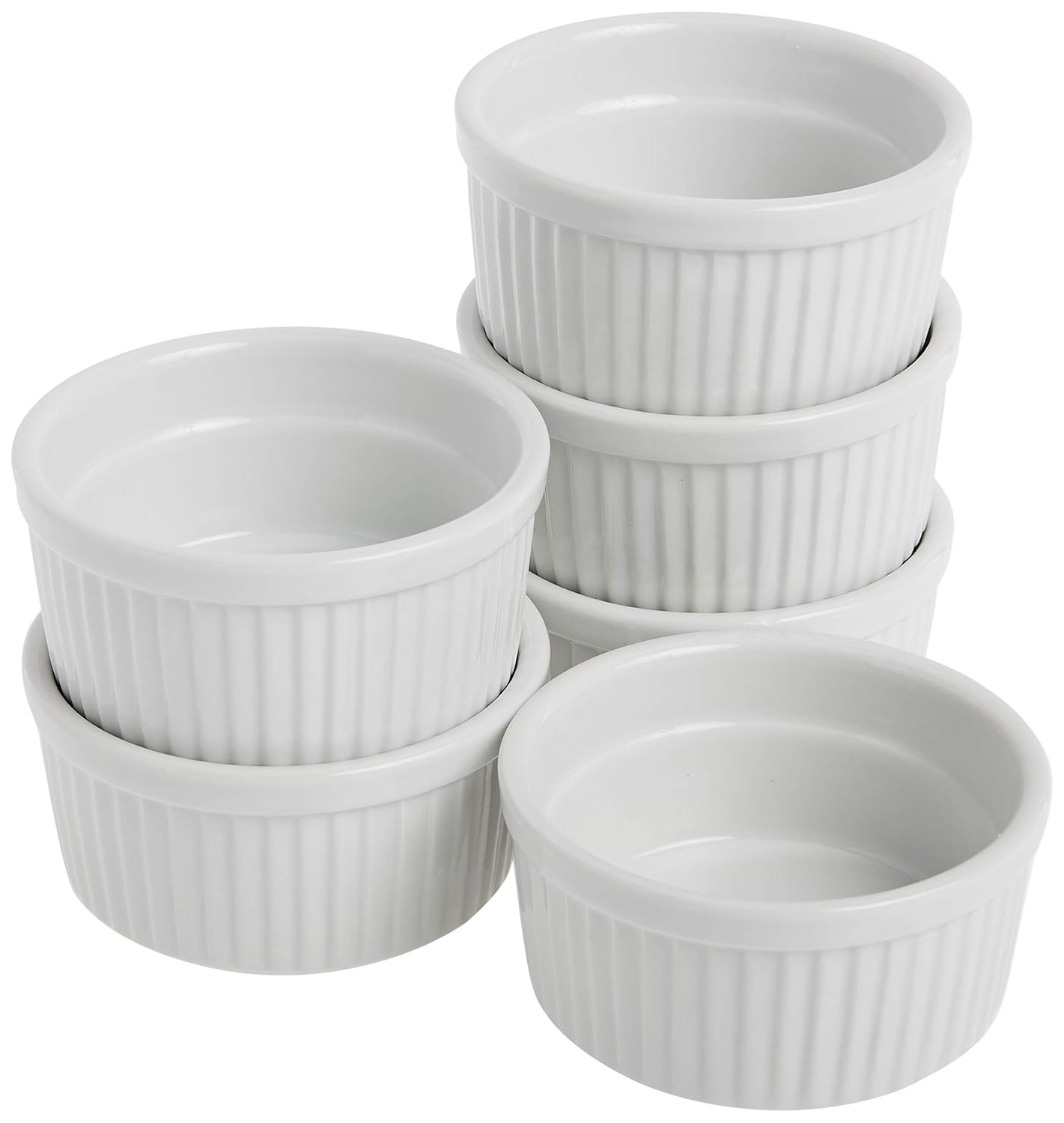 Set of 6 Porcelain Ramekins - 4oz/120ml Capacity Nepal | Ubuy