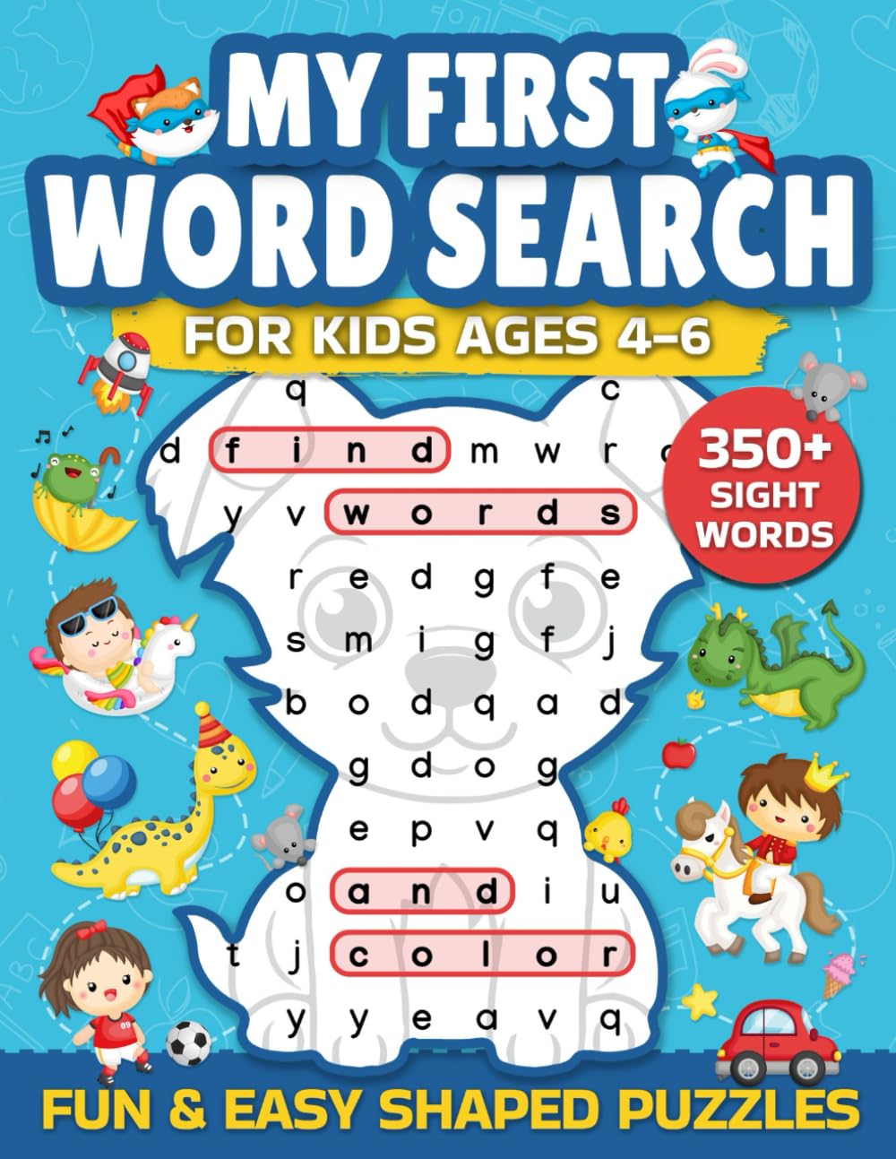 Amazon.com: My First Word Search for Kids Ages 4-6: Find Sight Words in Fun Easy Large Print ...