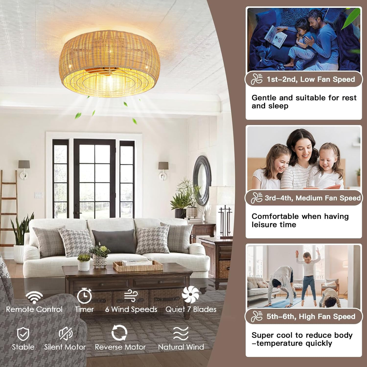 Retro Fan Light Chandelier