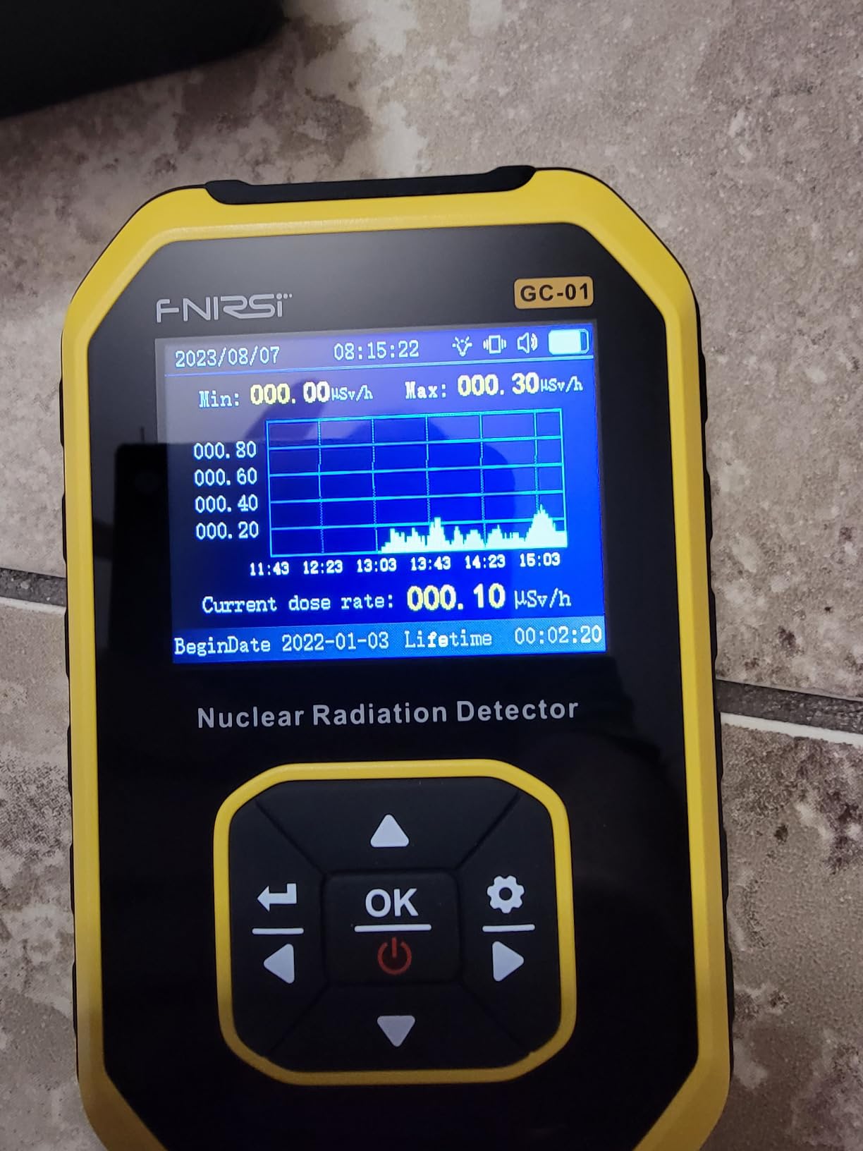 Geiger Counter Nuclear Radiation Detector - Radiation Dosimeter with ...