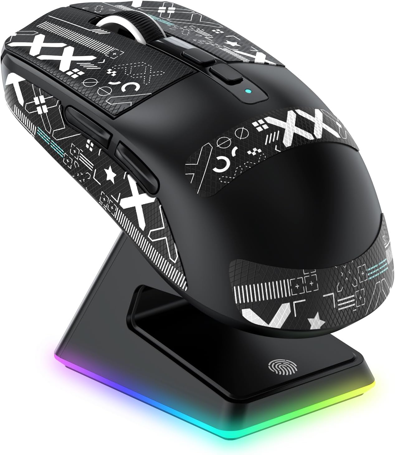 ATTACK SHARK X6 Souris Superlight 49 g avec Station de Chargement ...