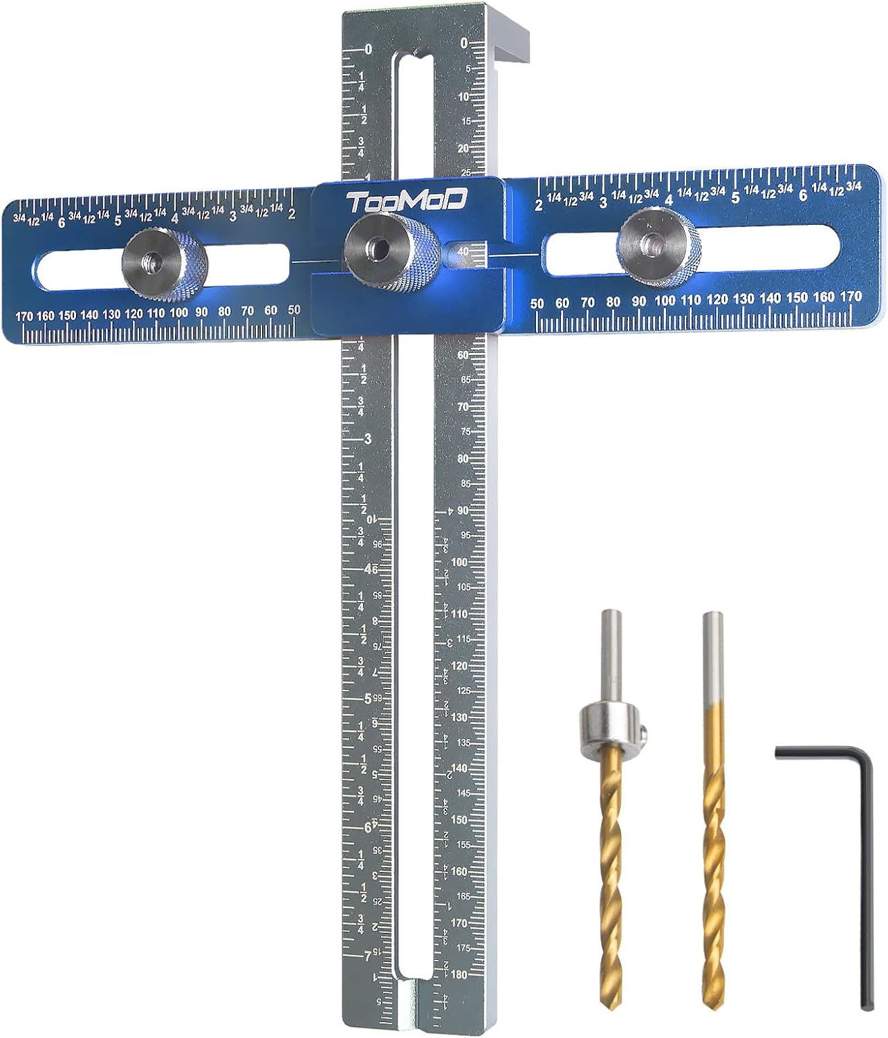 TOOMOD Cabinet Hardware Doweling Jig ，Adjustable Cabinet Template Tool ...
