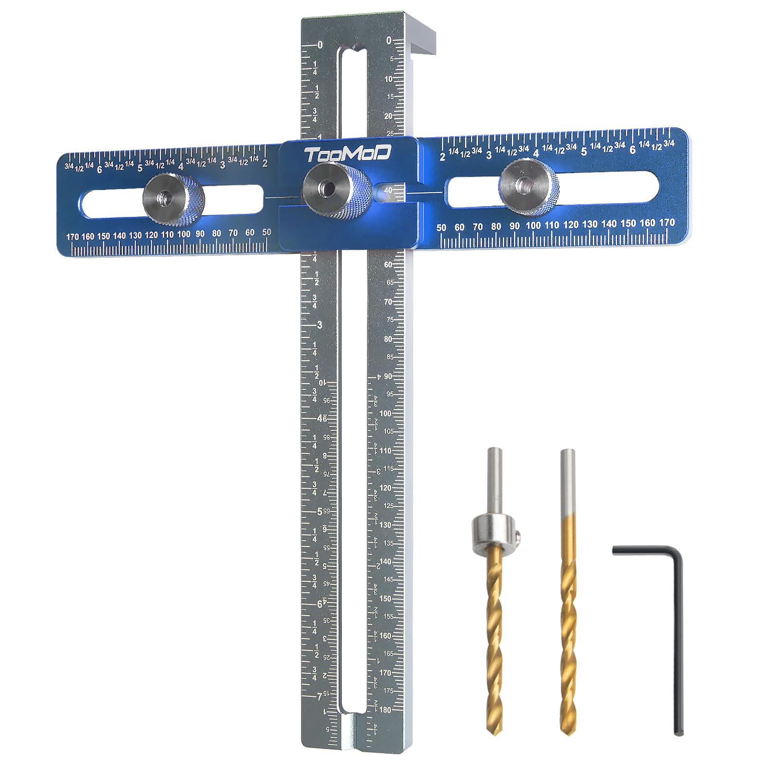 TOOMOD Cabinet Hardware Doweling Jig ，Adjustable Cabinet Template Tool ...