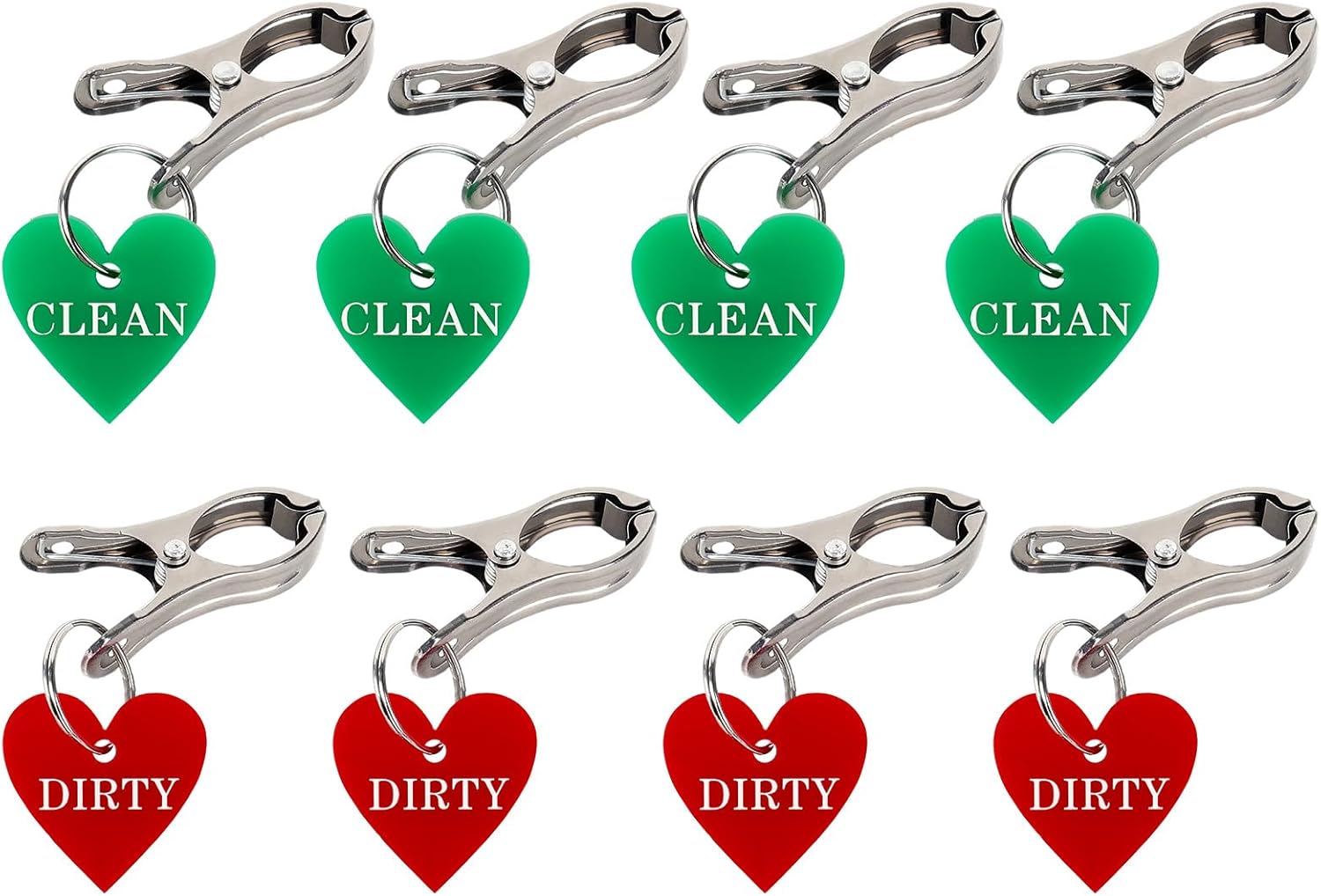 Amazon.com: 8 PCS Laundry Basket Labels Clean & Dirty Signs Laundry ...